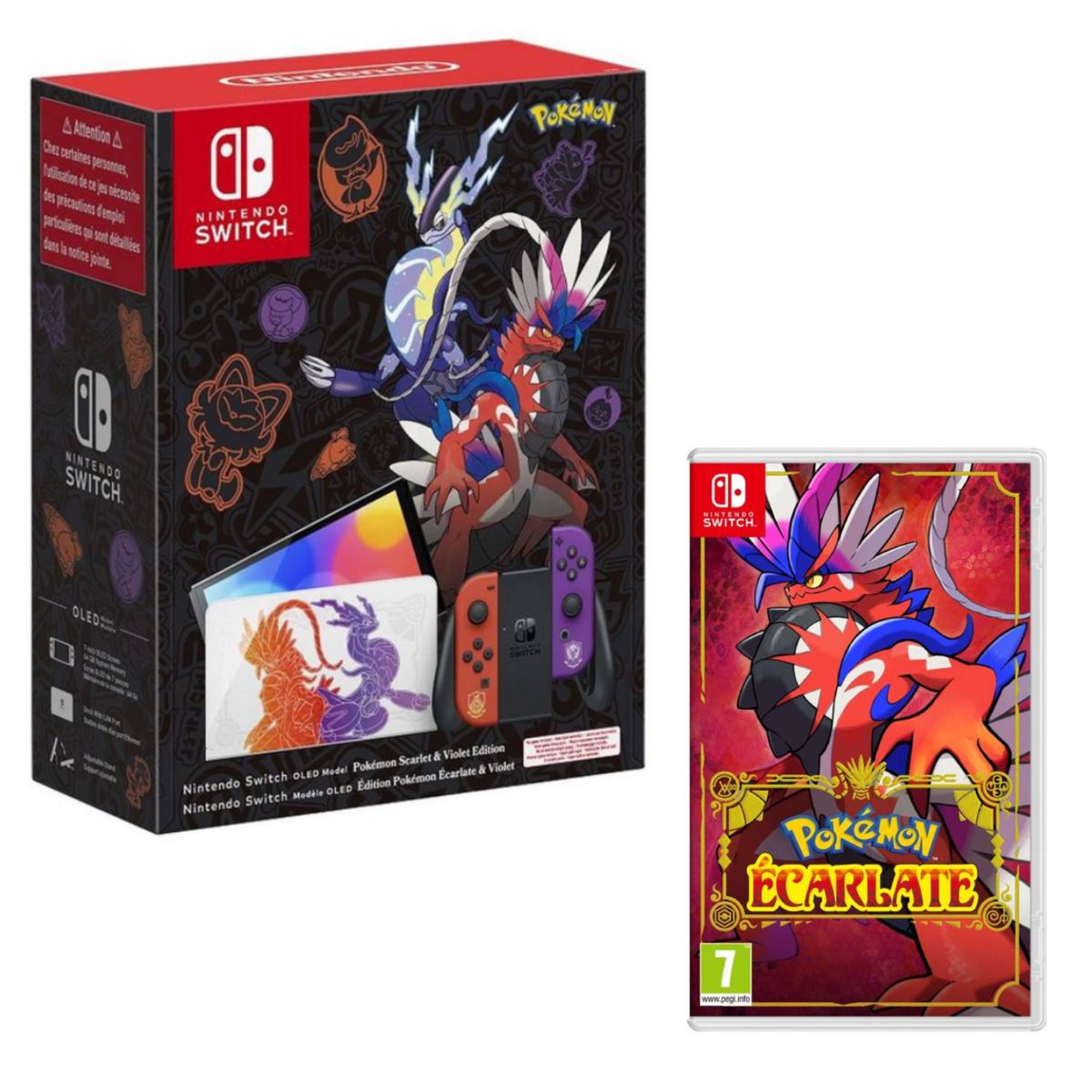 NINTENDO Console Nintendo Switch OLED Pokémon + Pokémon Ecarlate ...