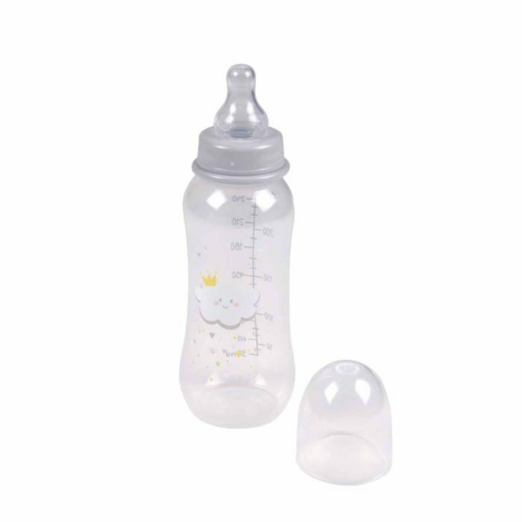 Paris Prix Biberon Col Étroit Nuage 250ml Gris pas cher - Auchan.fr