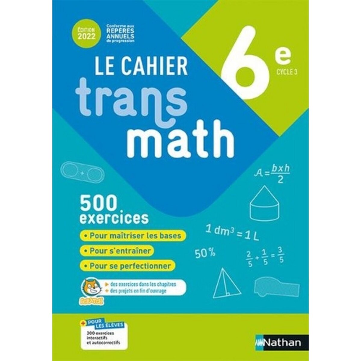 LE CAHIER TRANSMATH 6E. EDITION 2022, Malaval Joël pas cher - Auchan.fr