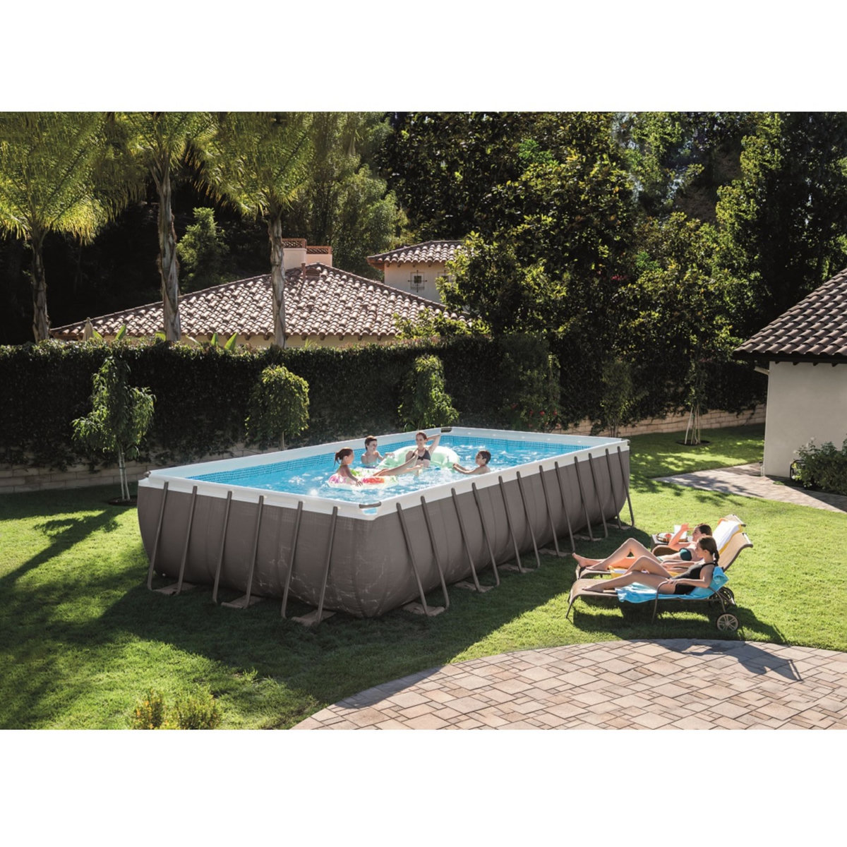 INTEX Kit piscine tubulaire ULTRA SILVER pas cher - Auchan.fr