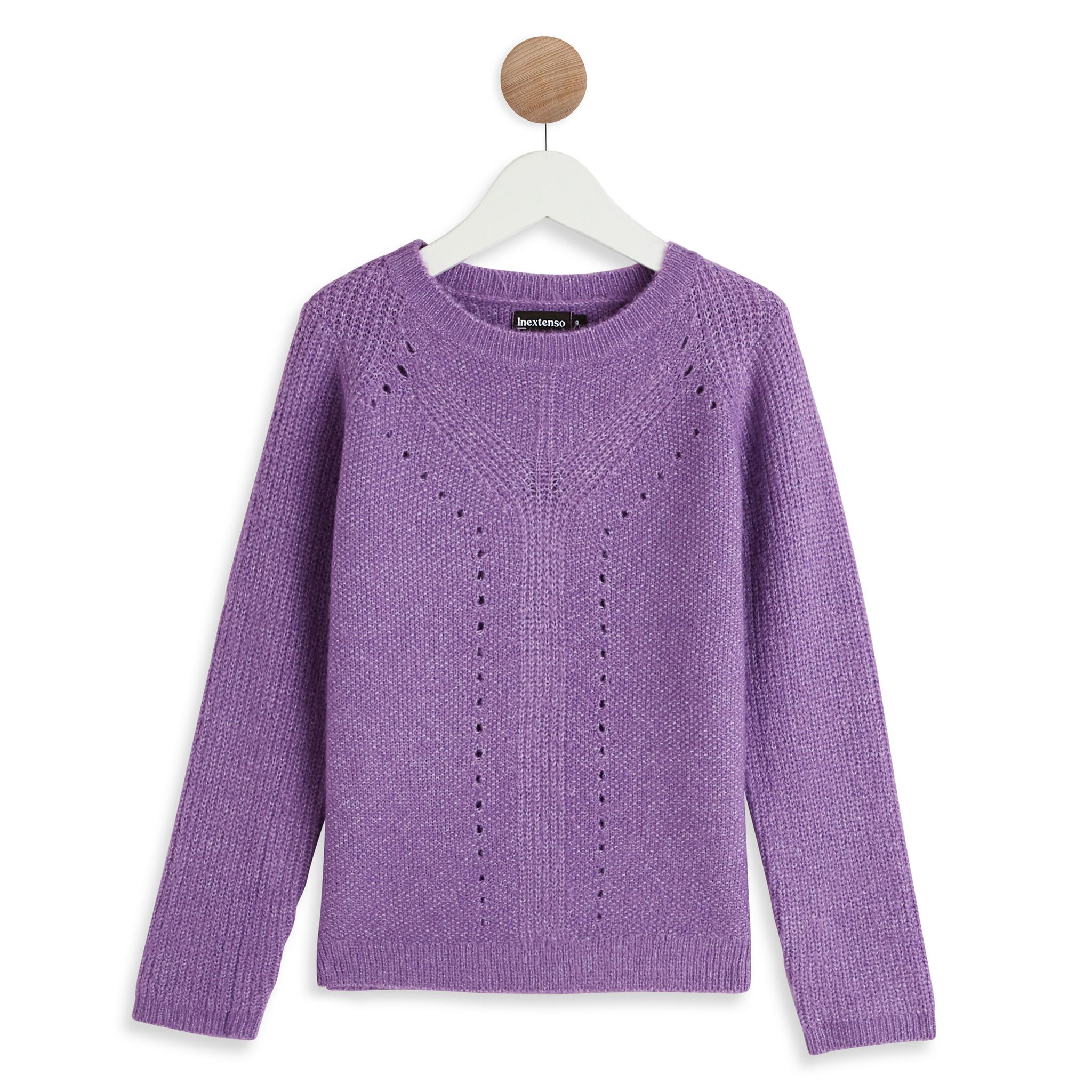 INEXTENSO Pull violet fille pas cher - Auchan.fr