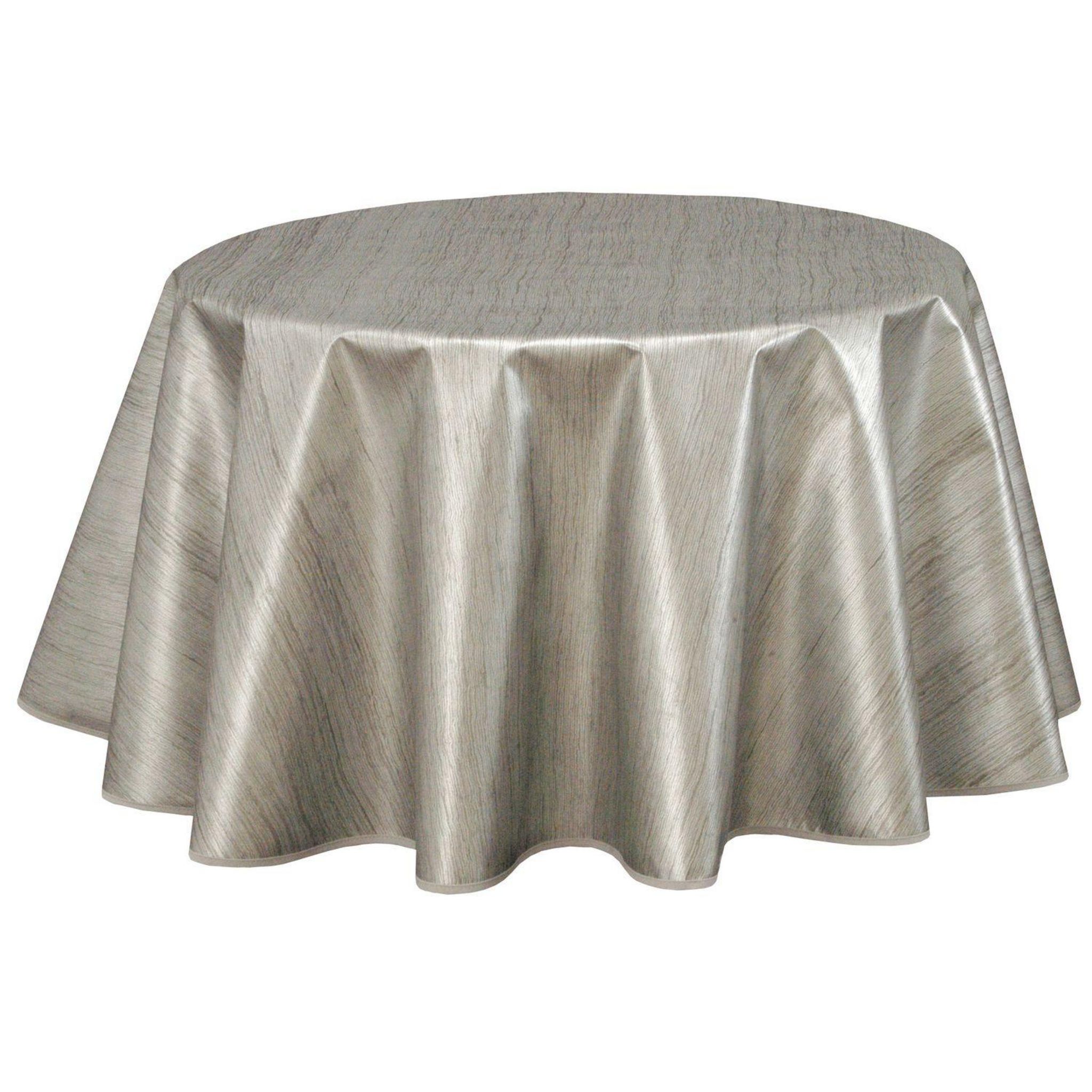 HABITABLE Nappe en toile cirée ronde design Métal - Diam. 150 cm ...