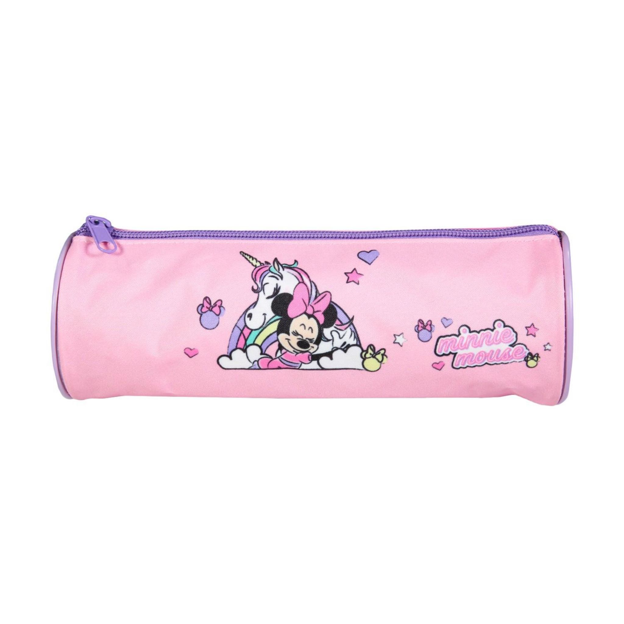 Bagtrotter BAGTROTTER Trousse scolaire ronde Minnie Rose pas cher ...