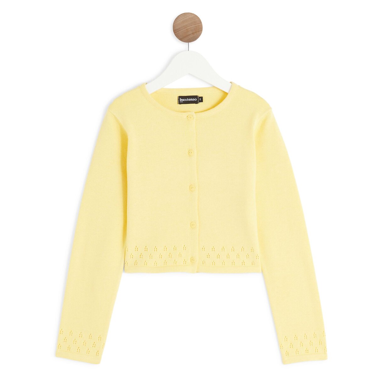 INEXTENSO Cardigan jaune fille pas cher - Auchan.fr