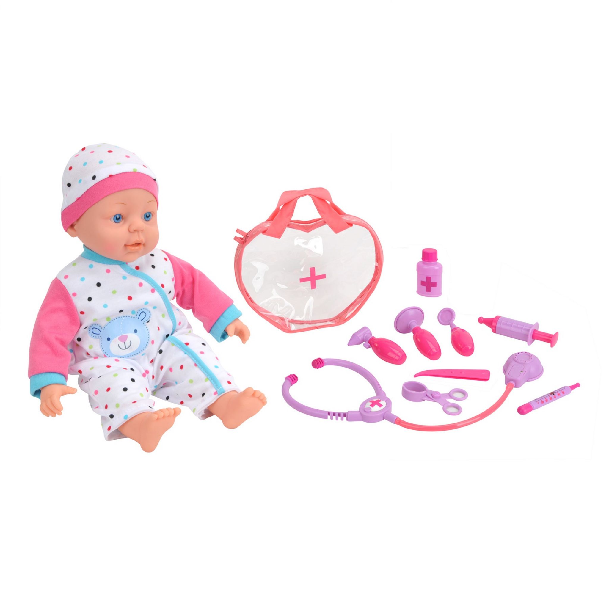 RIK & ROK Bébé Docteur Joues rouges pas cher - Auchan.fr