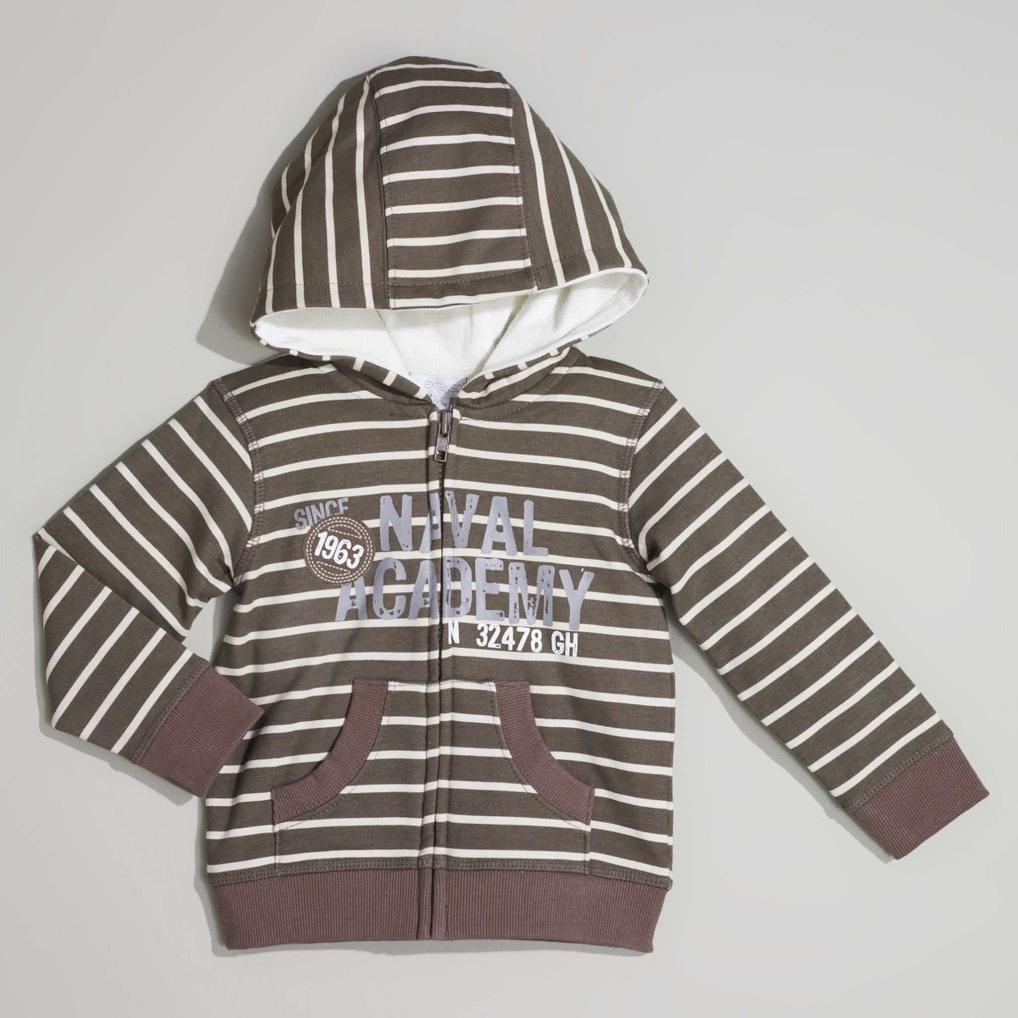 Sweat zippé à capuche rayé garçon pas cher - Auchan.fr