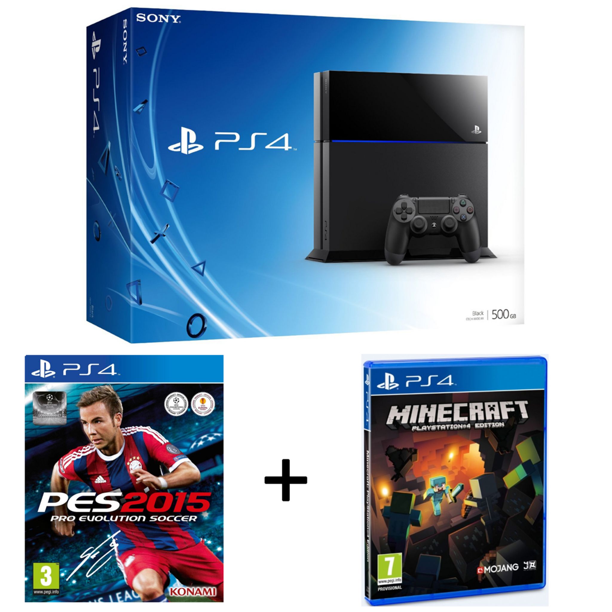 Console PS4 500 Go + 2 jeux pas cher - Auchan.fr