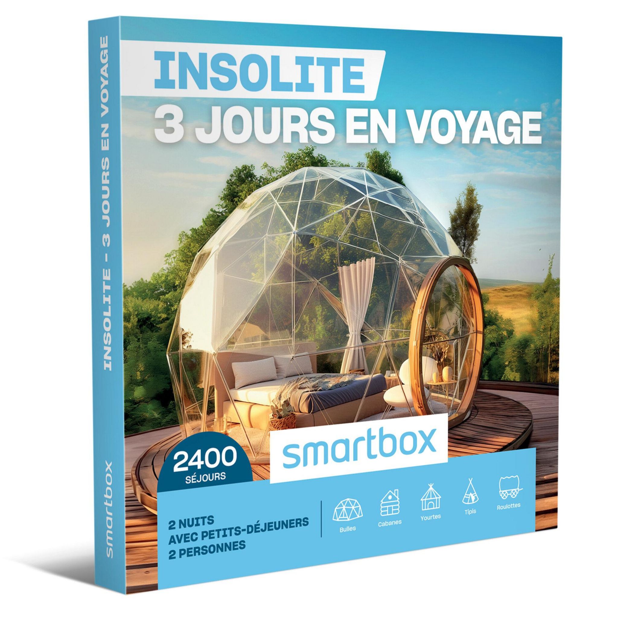 Smartbox Insolite - 3 jours en voyage - Coffret Cadeau Séjour pas cher - Auchan.fr