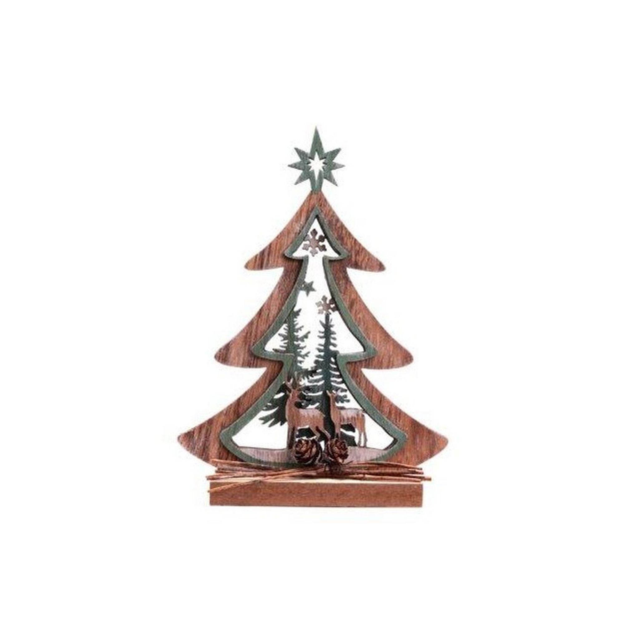 HEART OF THE HOME Décoration de Noël en bois sapin Forest Deco pas cher ...