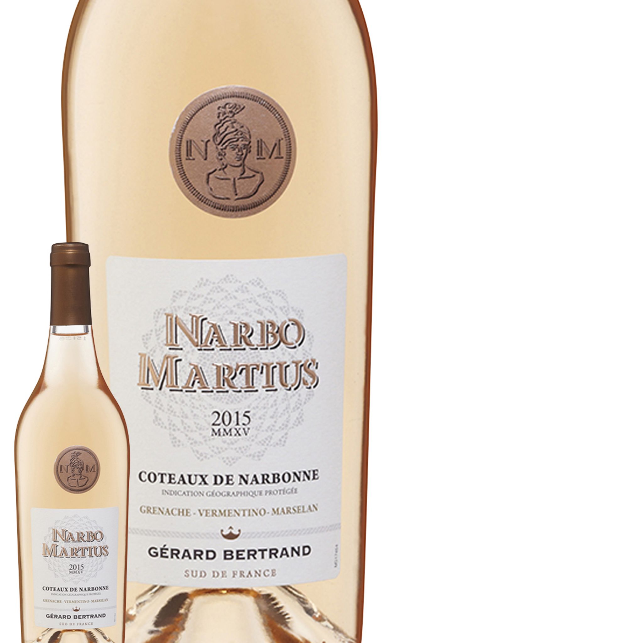 Narbo Martius Rosé IGP Coteaux de Narbonne Rosé 2015 pas cher - Auchan.fr