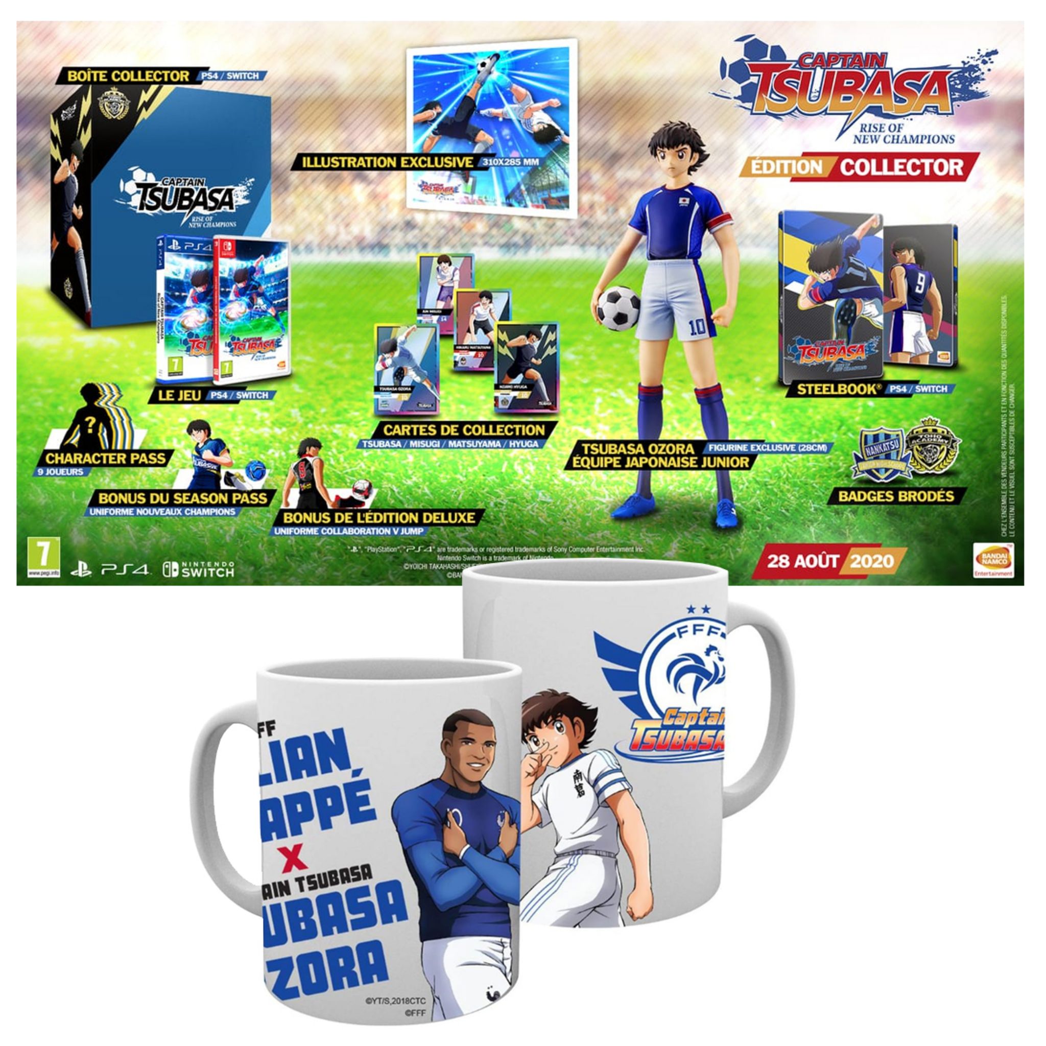 Captain Tsubasa Edition Collector PS4 + Mug Mbappe pas cher - Auchan.fr