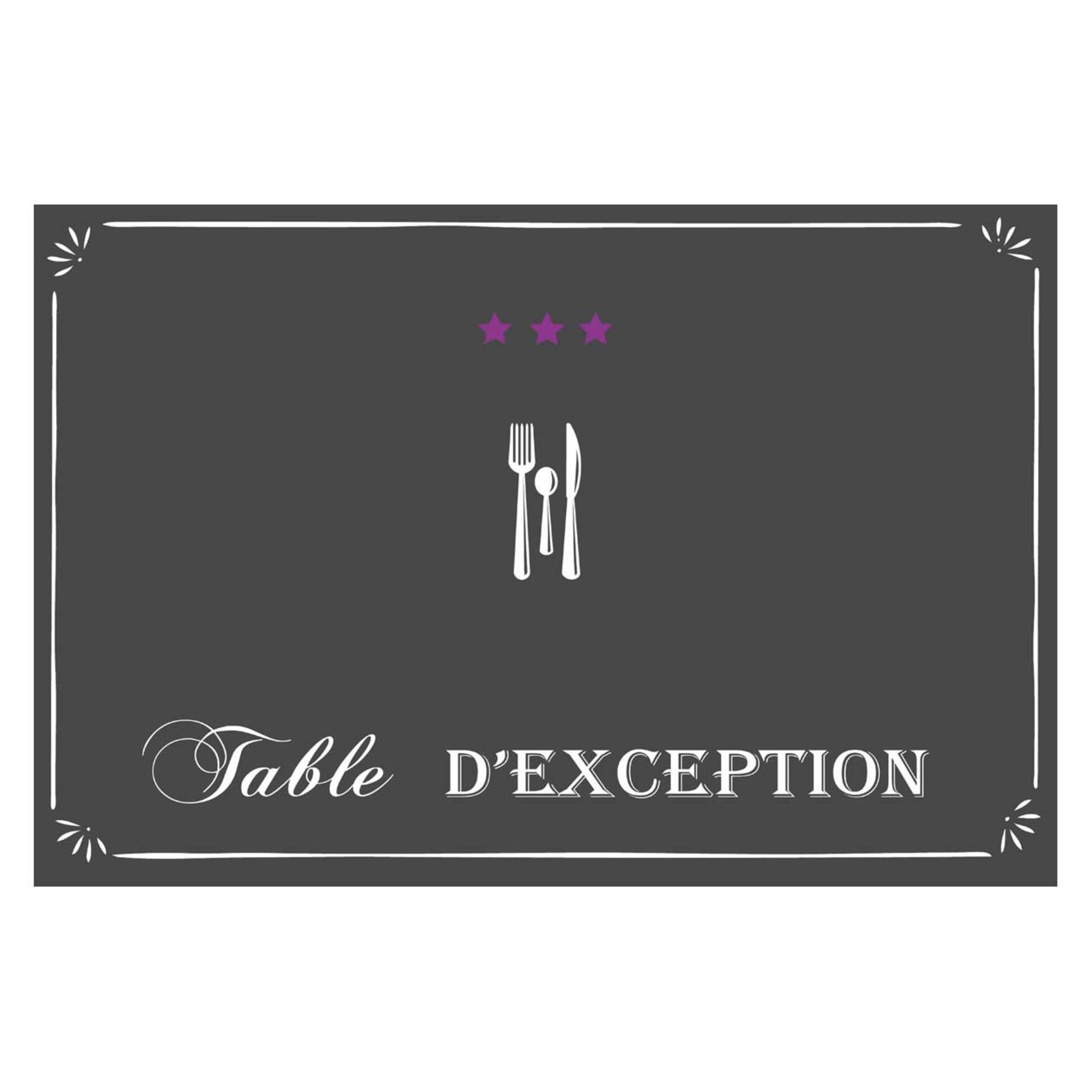 Lot de 6 Sets de table PVC Table d'exception pas cher - Auchan.fr