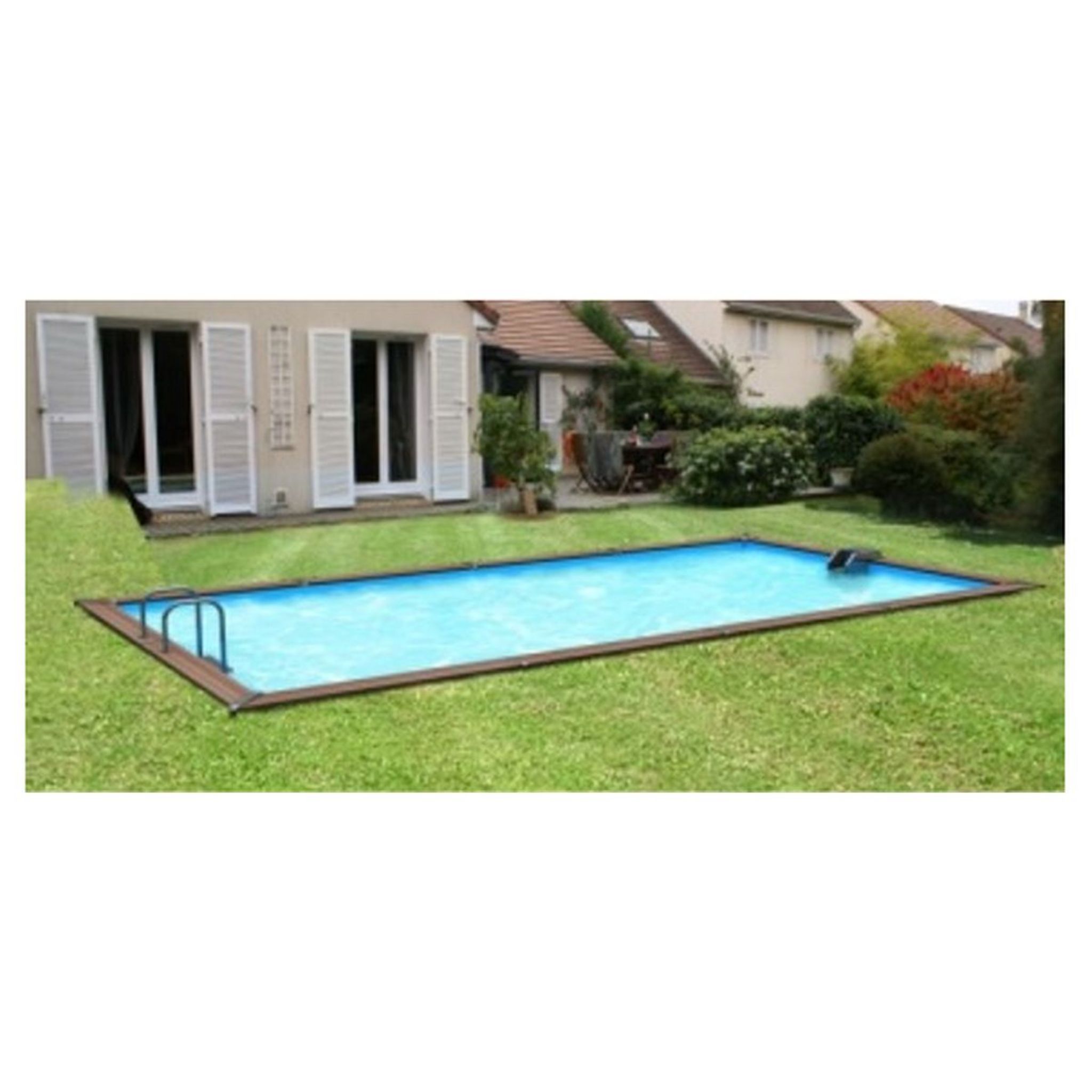 WATERCLIP Piscine en bois rectanguaire 68X370X147 TILOAS pas cher ...
