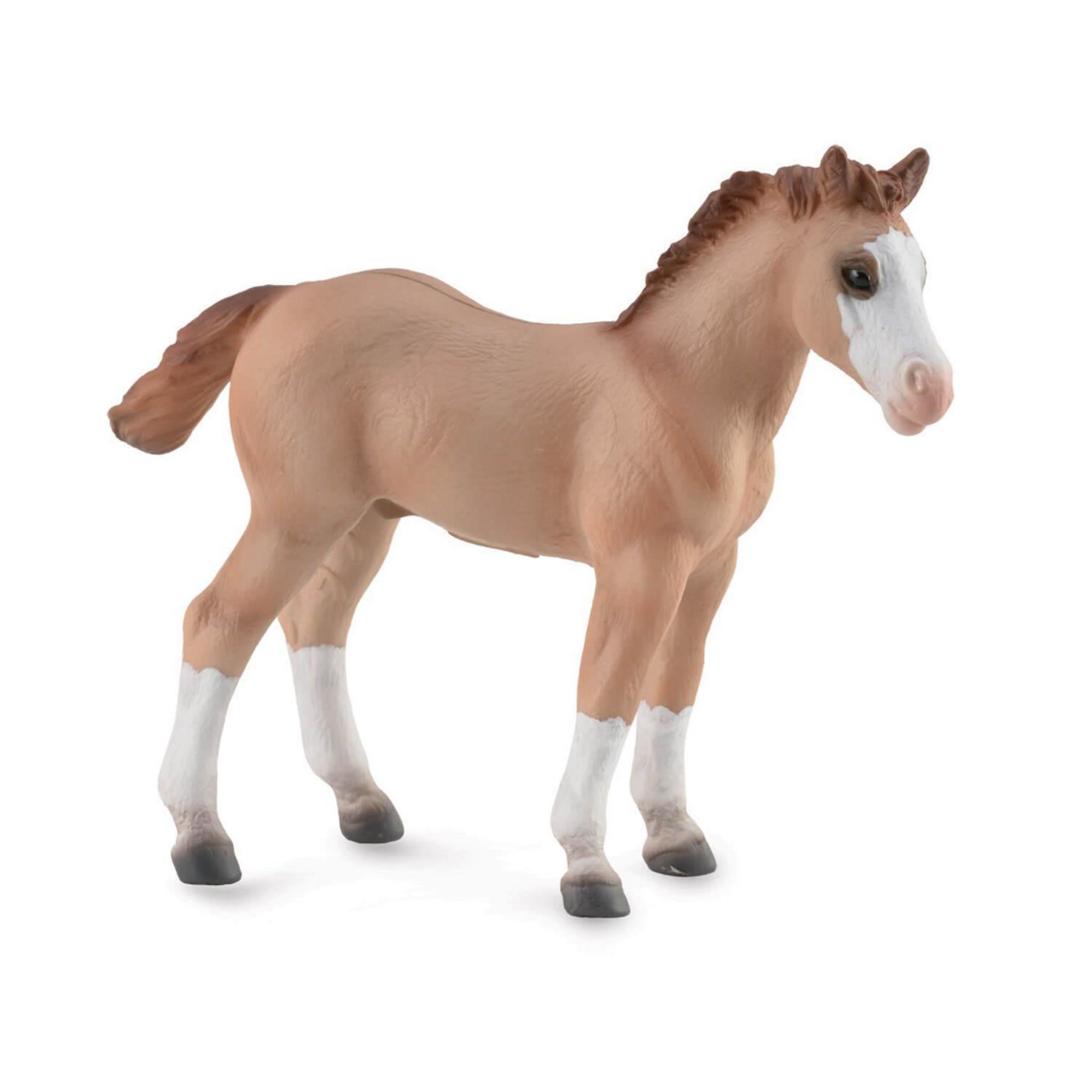 Figurines Collecta Figurine Cheval : Poulain Quarter Alezan Sauvage pas ...