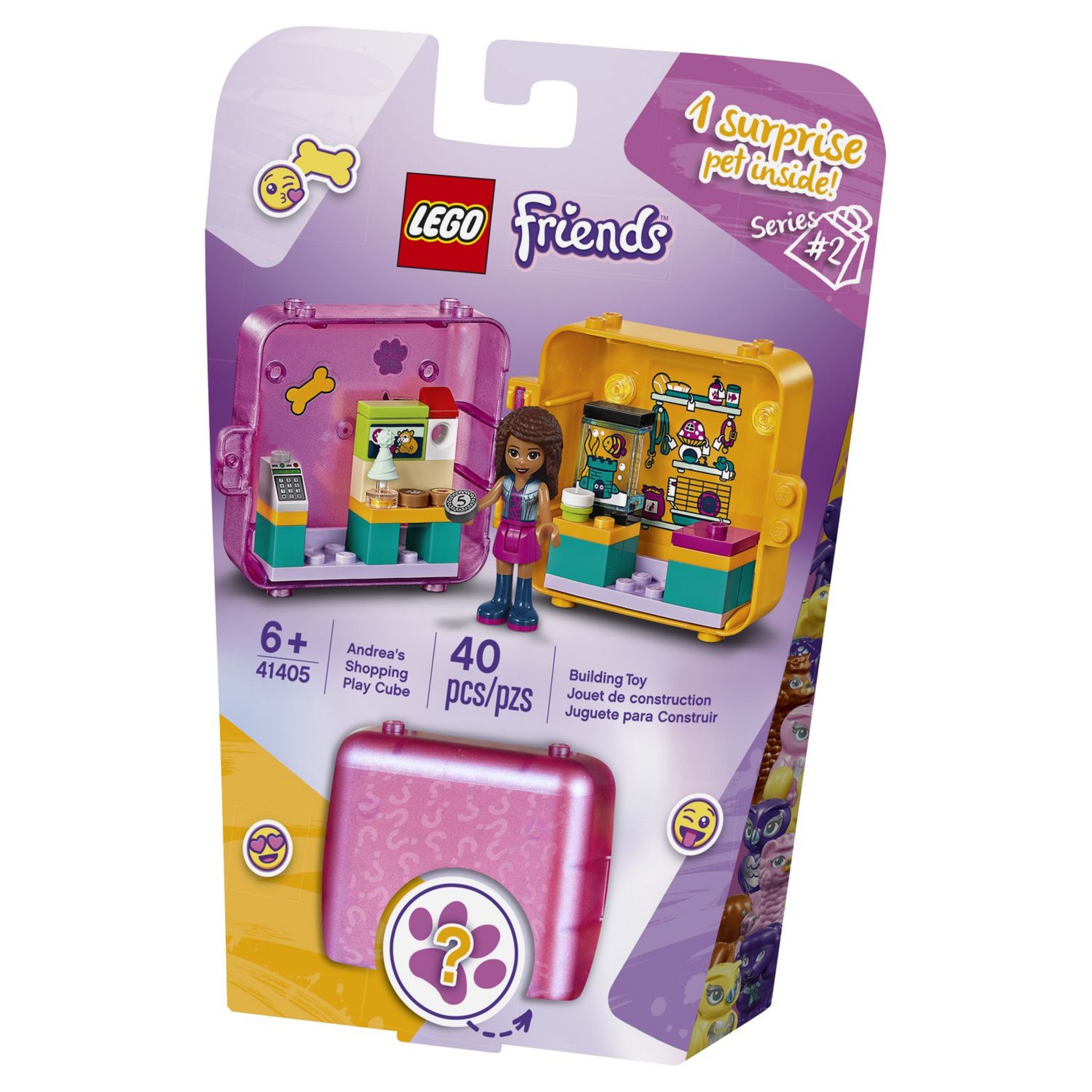 LEGO Friends 41405 - Le Cube de jeu Shopping d'Andréa pas cher - Auchan.fr