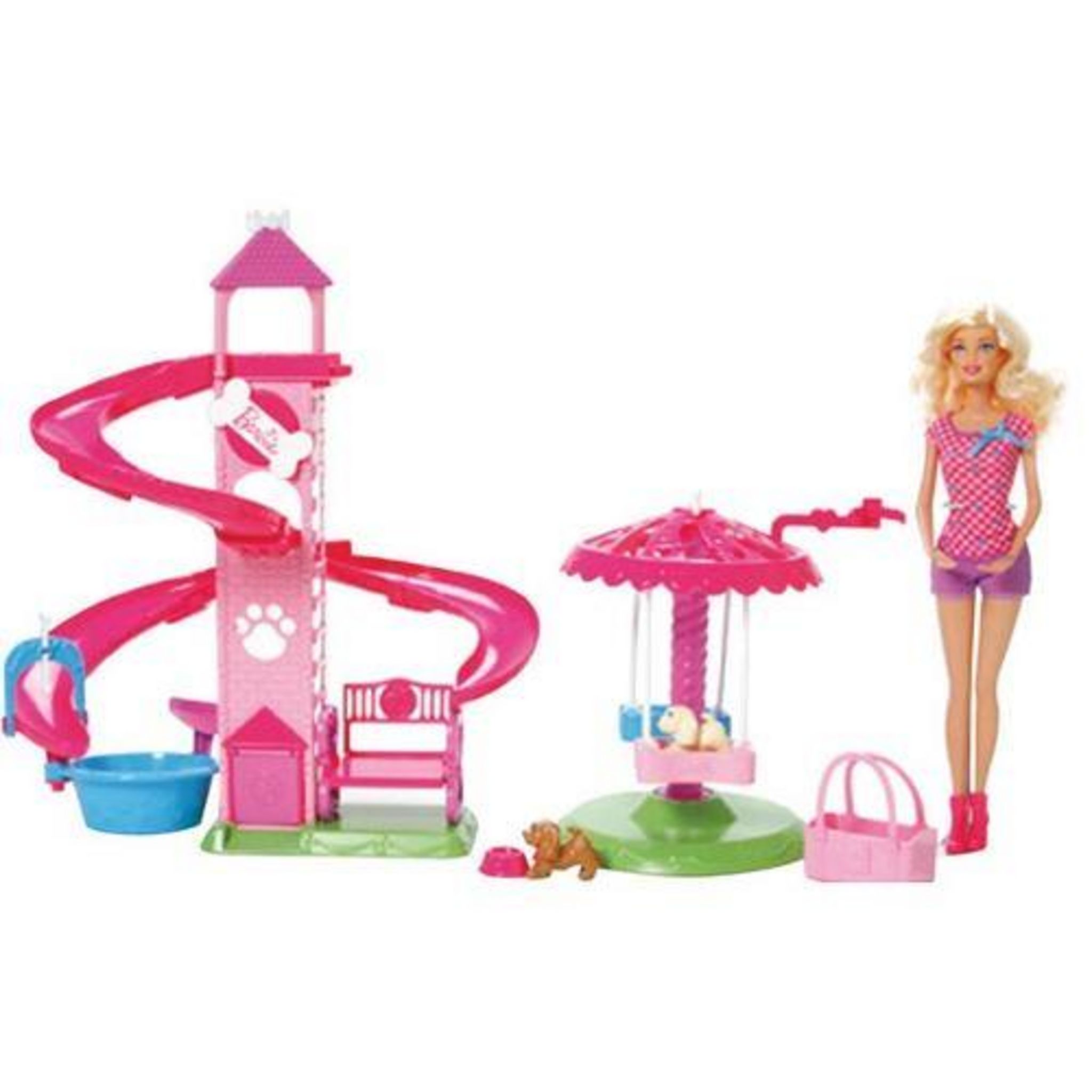 MATTEL Poupée Barbie et parc d'activités pour chiots pas cher - Auchan.fr