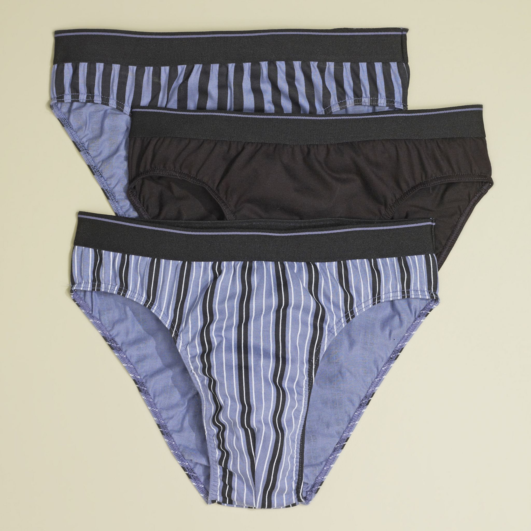 IN EXTENSO Lot de 3 slips 100% Coton pas cher - Auchan.fr