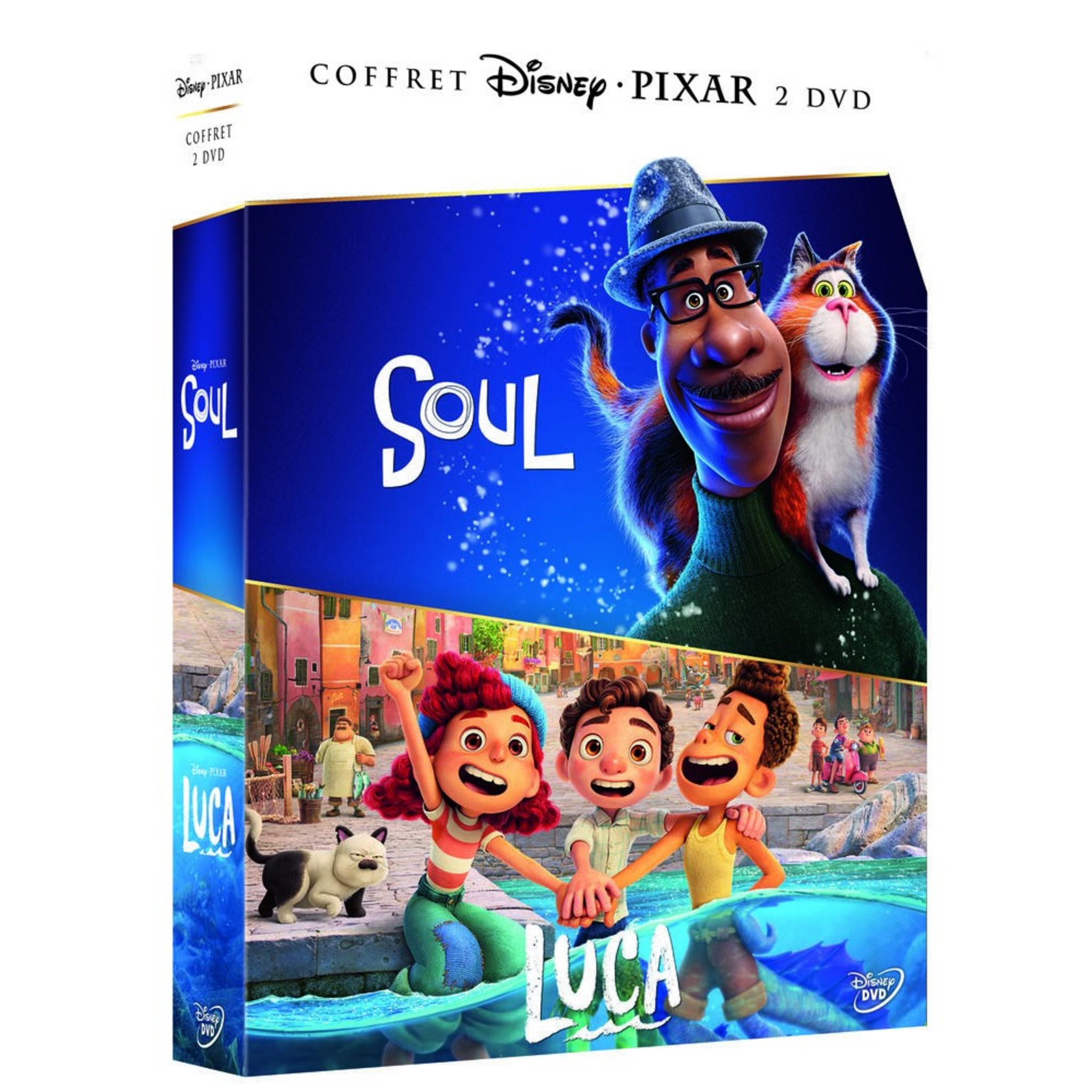 Coffret Pixar Luca + Soul DVD pas cher - Auchan.fr