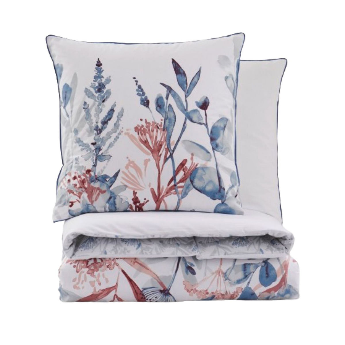 Taie d'oreiller en coton 57 fils motif floral VOLTIGE pas cher - Auchan.fr