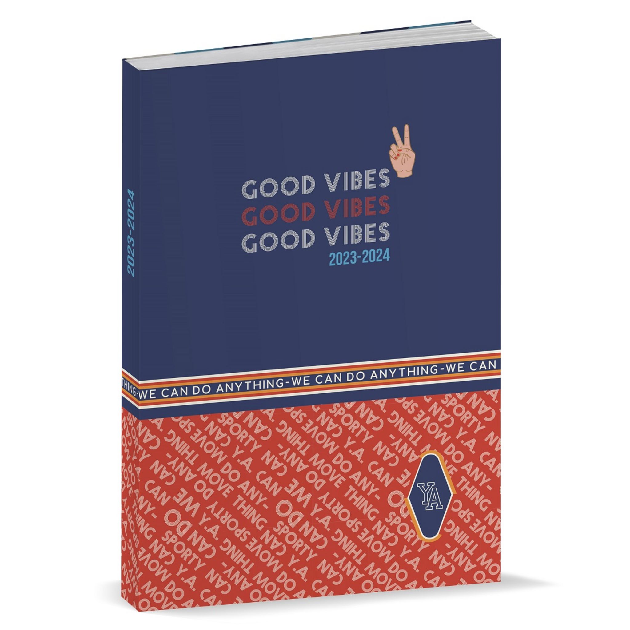 YOUNG'S ATTITUDE Agenda orange et bleu Good Vibes 2023-2024 pas cher ...
