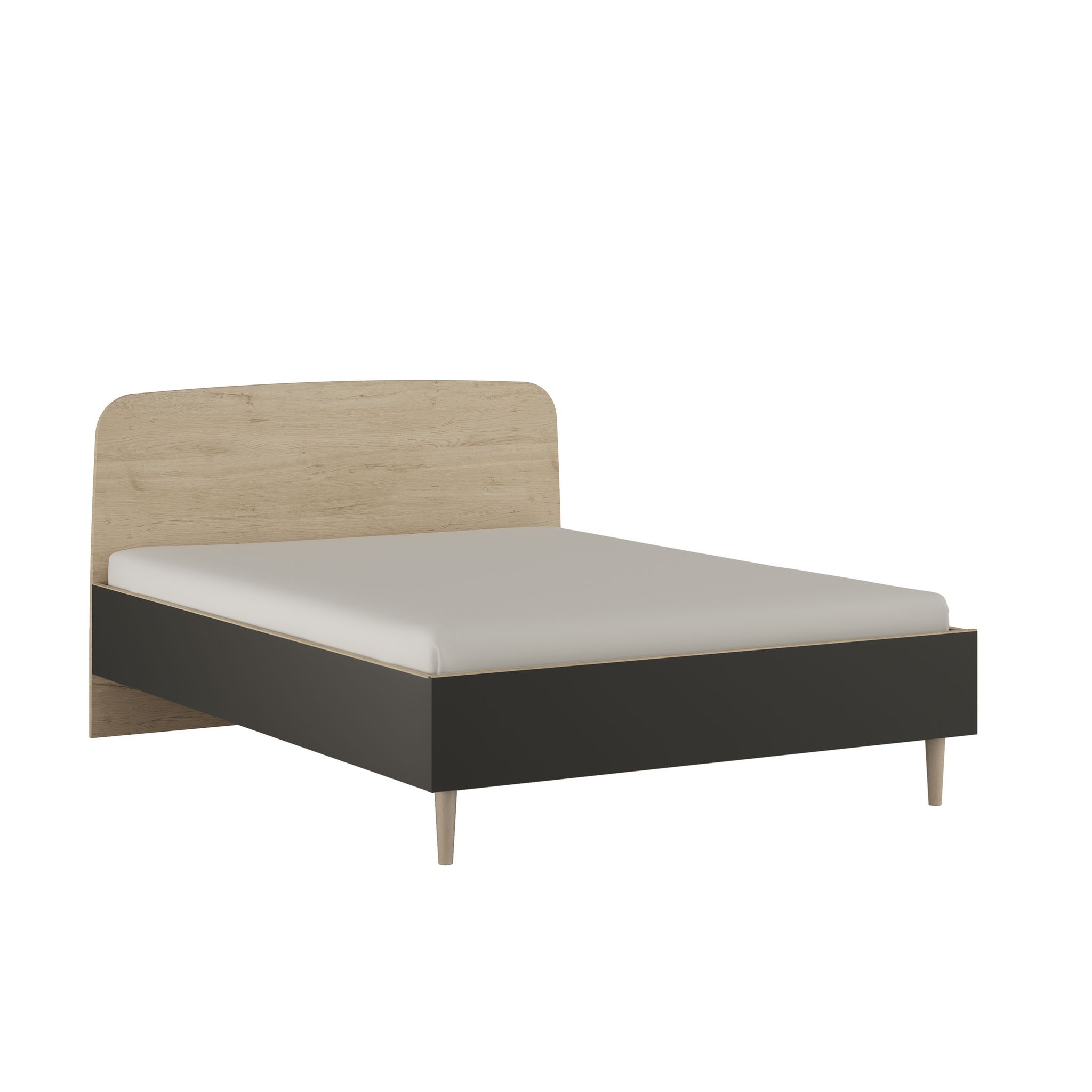 GAMI Lit style scandinave couchage 140x190cm ALEX pas cher - Auchan.fr
