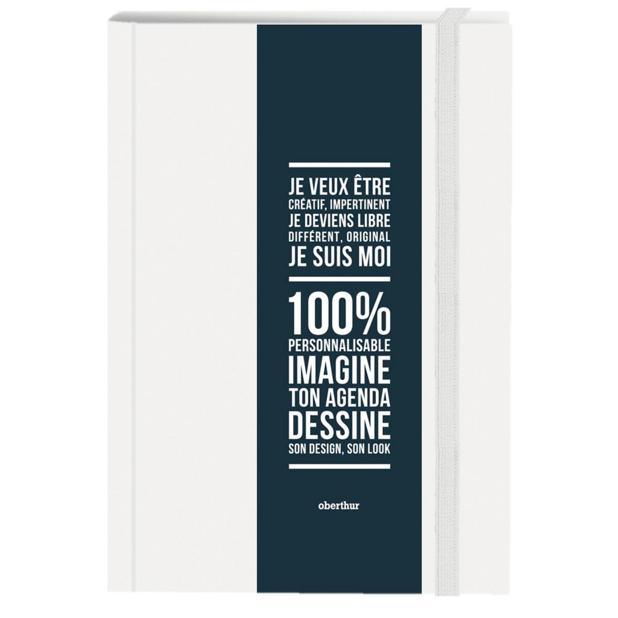 Agenda personnalisable 3D 12.5x17.5cm- blanc pas cher - Auchan.fr