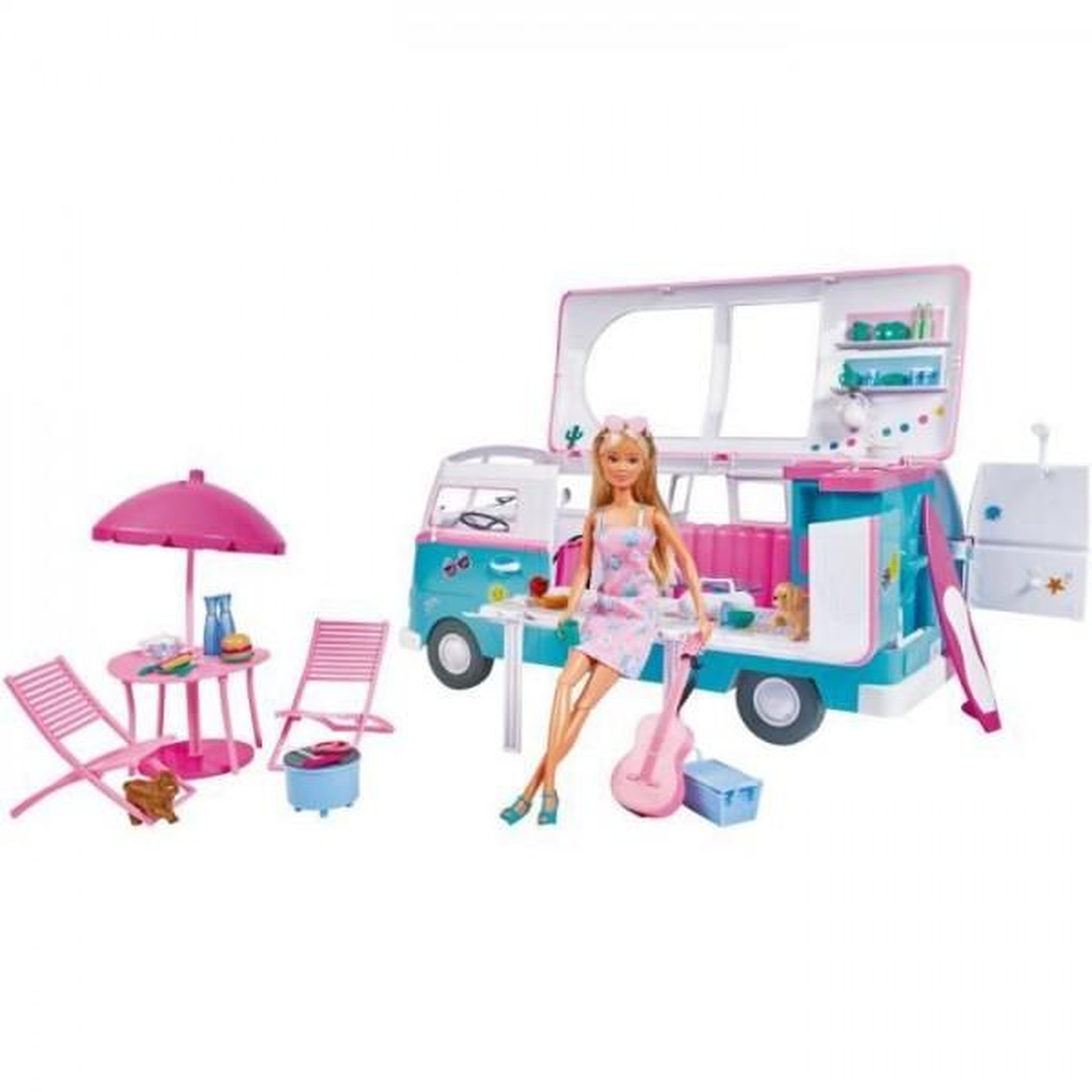 SIMBA.DICKIE.GROUP Poupée mannequin 29cm Steffi love et son camping car ...