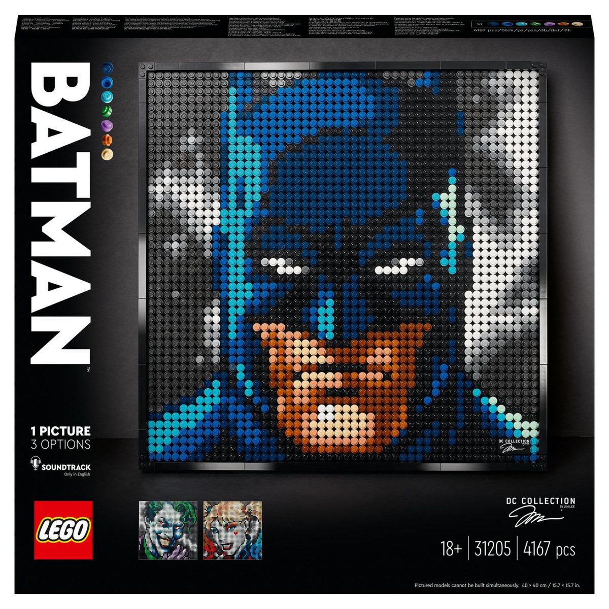 LEGO ART 31205 La Collection Batman de Jim Lee, Décoration Art Mural ...