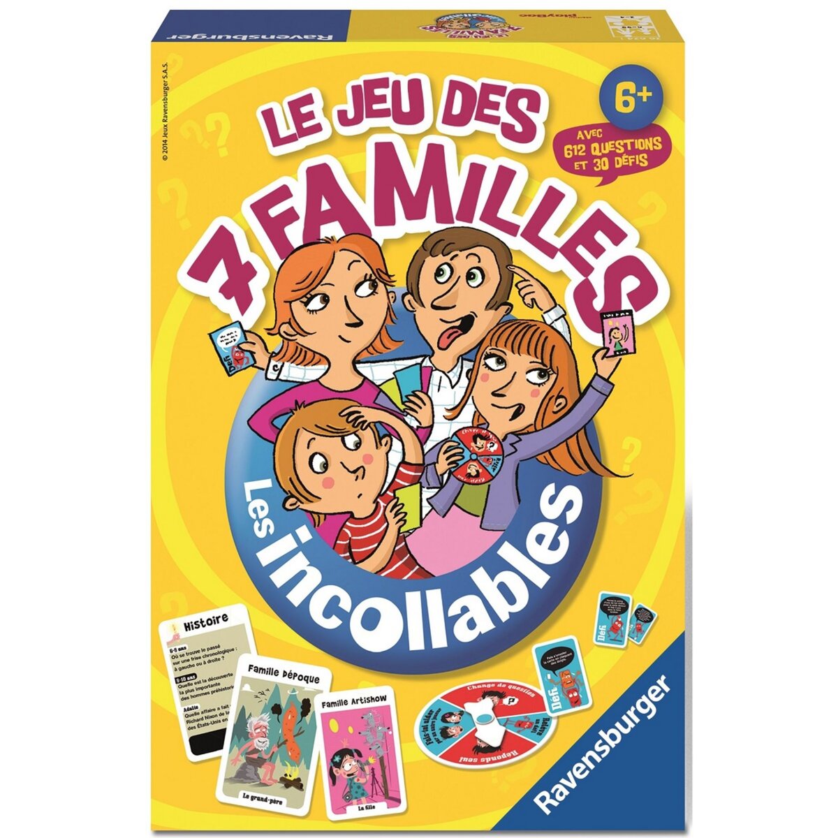 RAVENSBURGER Le jeu des 7 Familles des Incollables pas cher - Auchan.fr