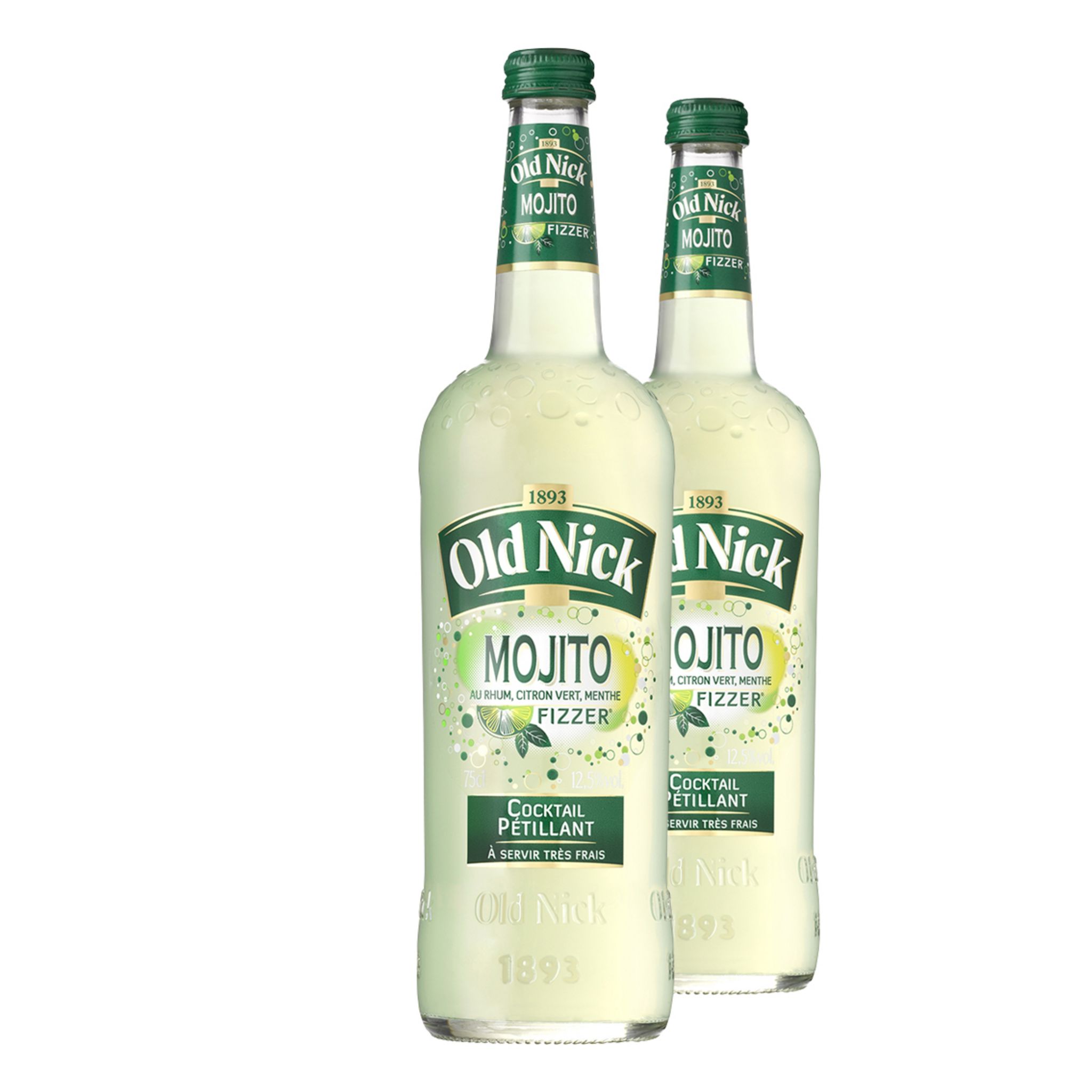Old Nick Lot de 2 Old Nick Fizzer Mojito 12.5% 75cl pas cher - Auchan.fr