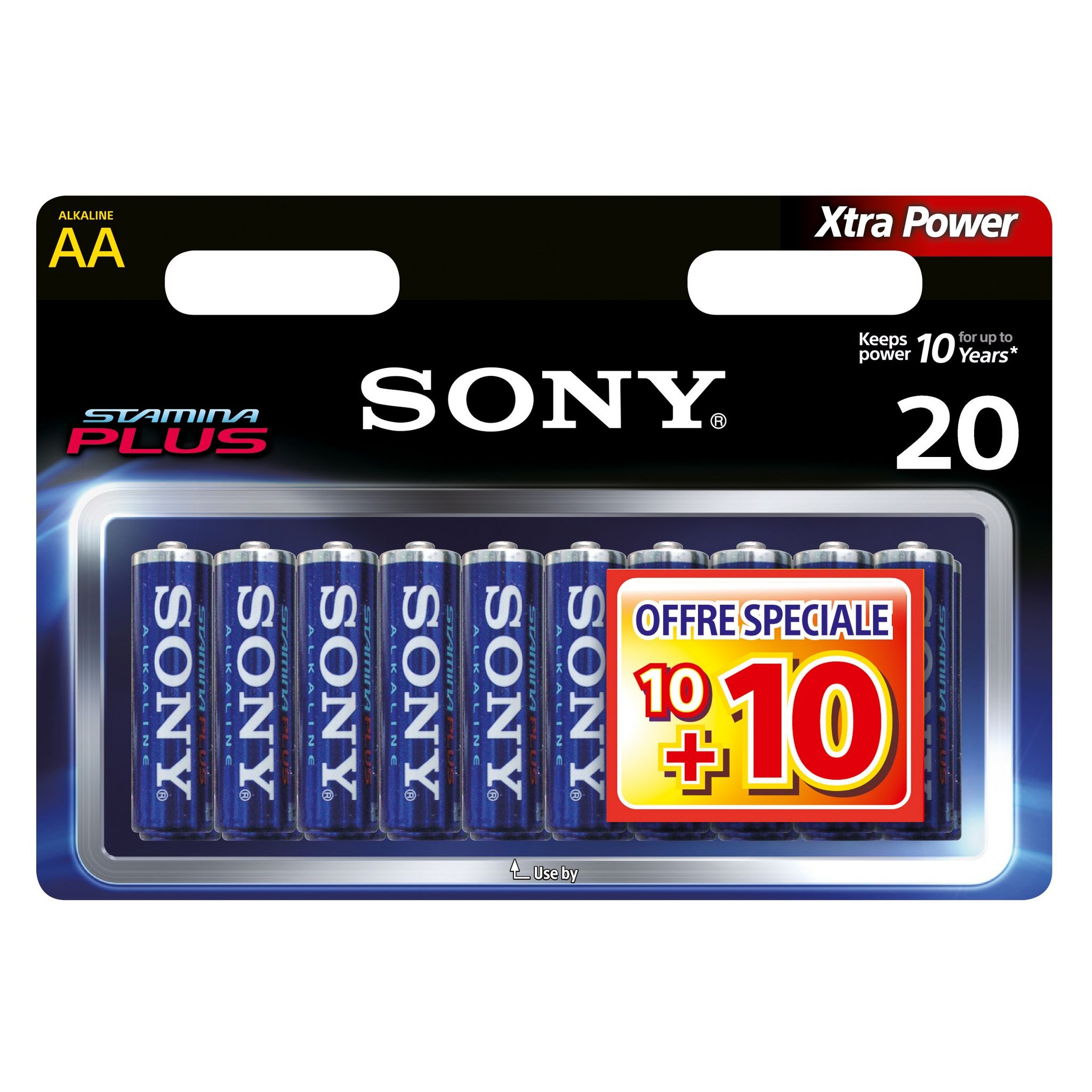 SONY Stamina Plus AM3 x20 - Piles pas cher - Auchan.fr