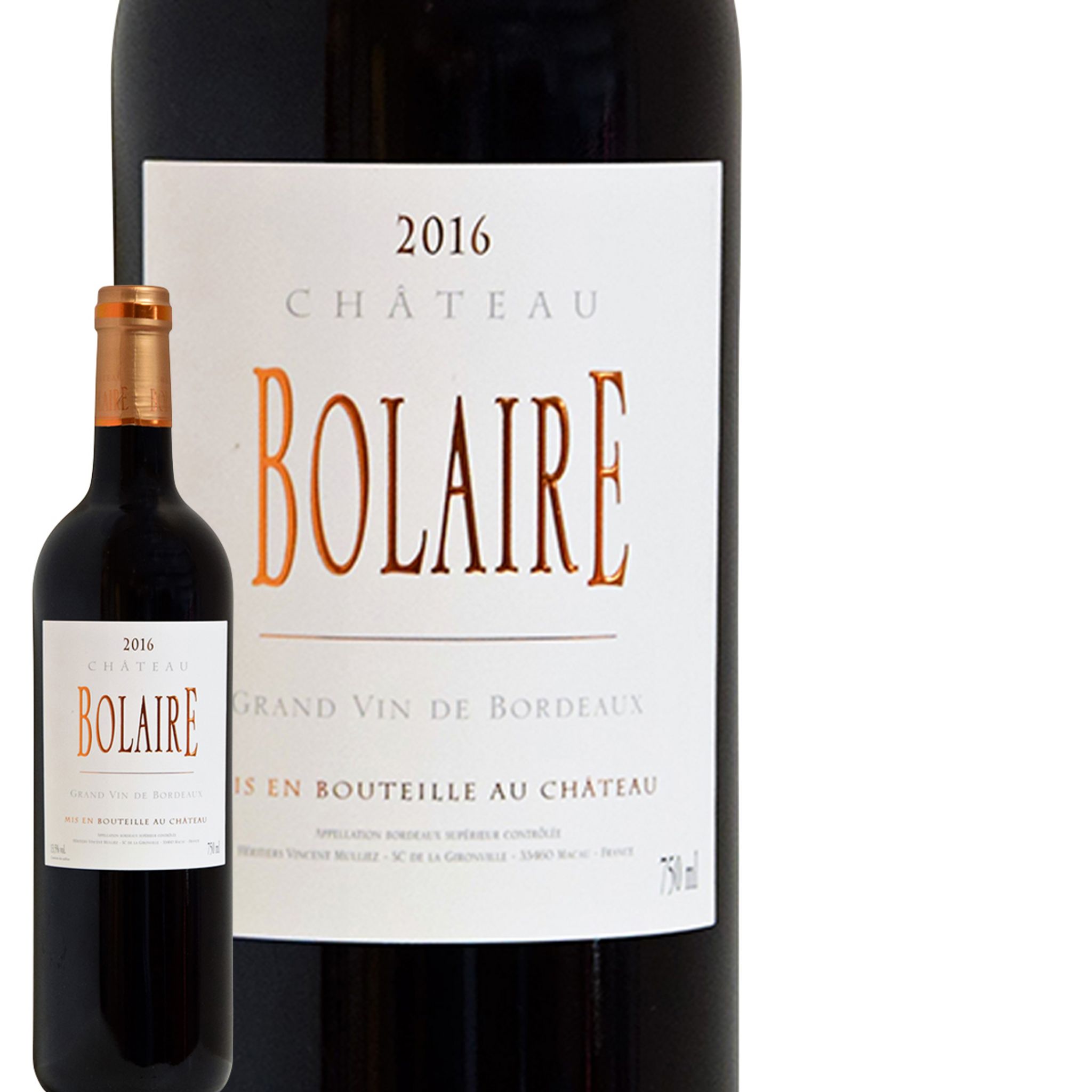 Château Bolaire Bordeaux Supérieur Rouge 2016 pas cher - Auchan.fr