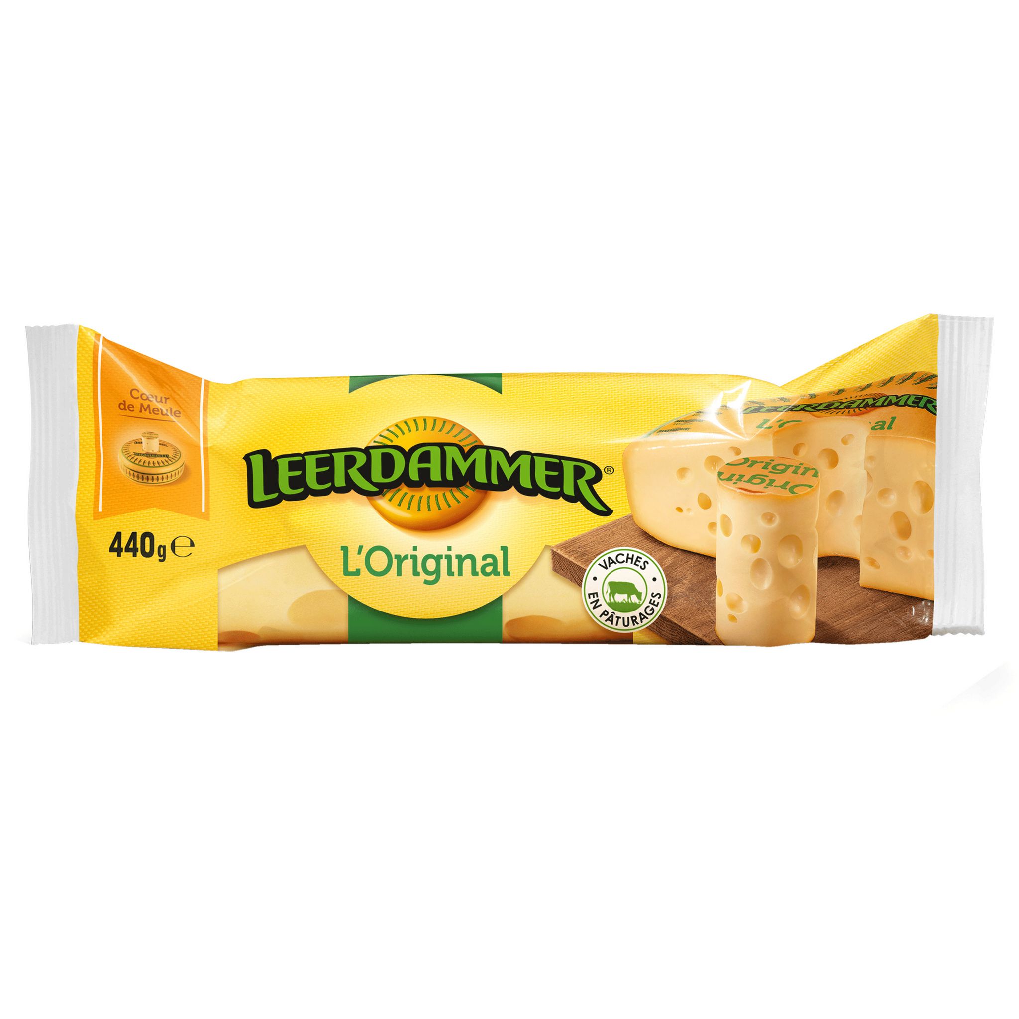 LEERDAMMER L'Original Cœur de Meule Fromage nature 440g pas cher ...
