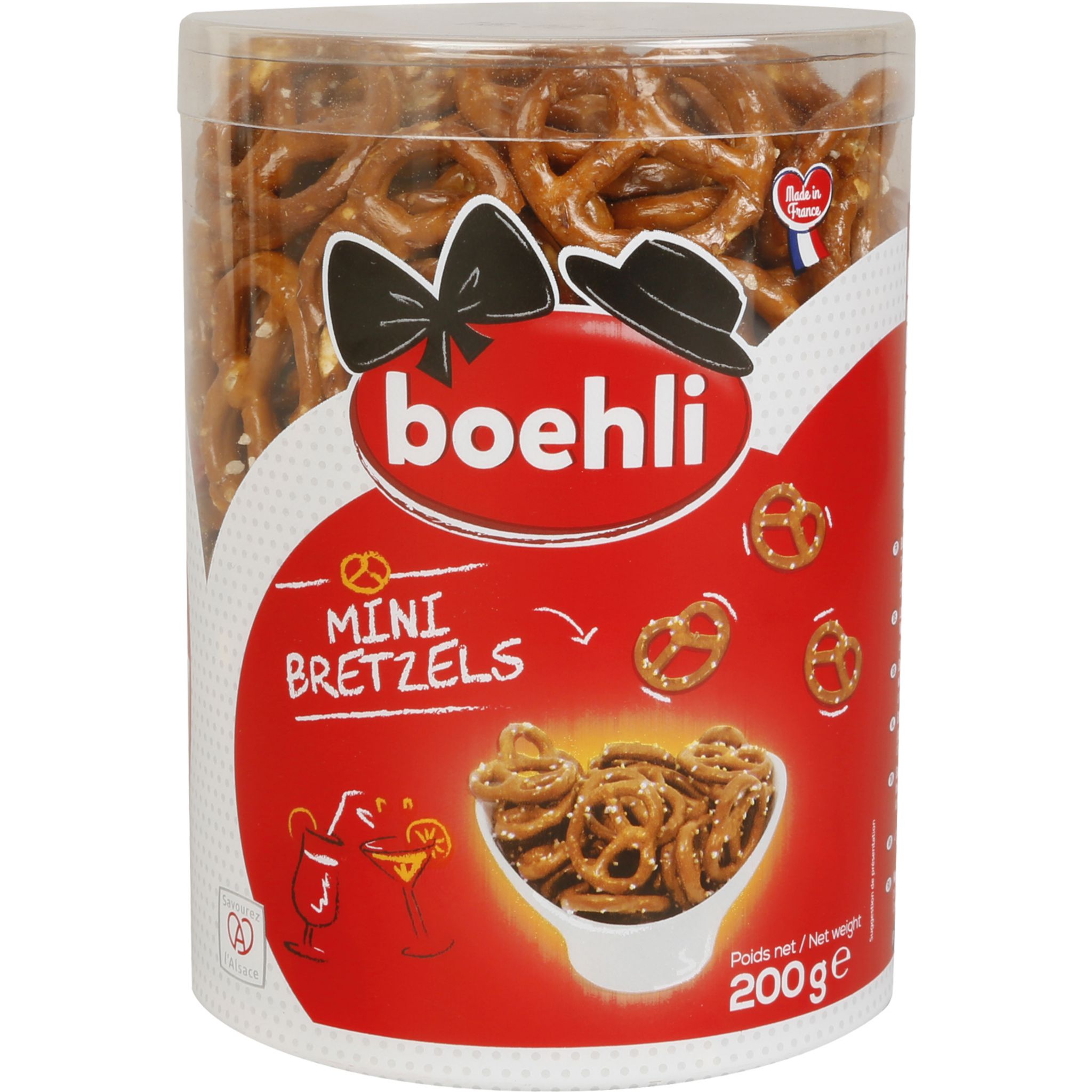 BOEHLI Mini bretzels tubo 200g pas cher - Auchan.fr
