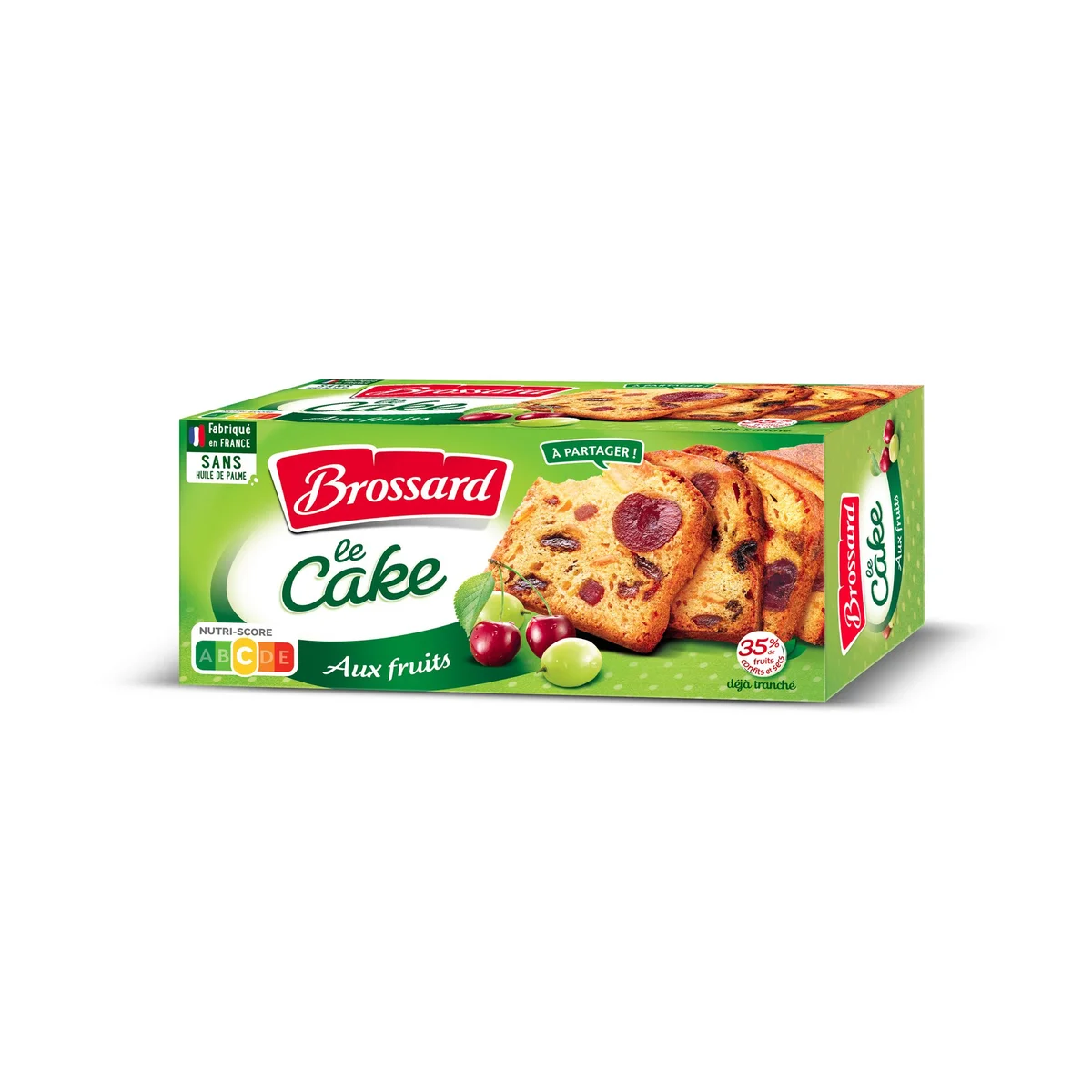 BROSSARD Cake aux fruits prétranché 300g pas cher - Auchan.fr