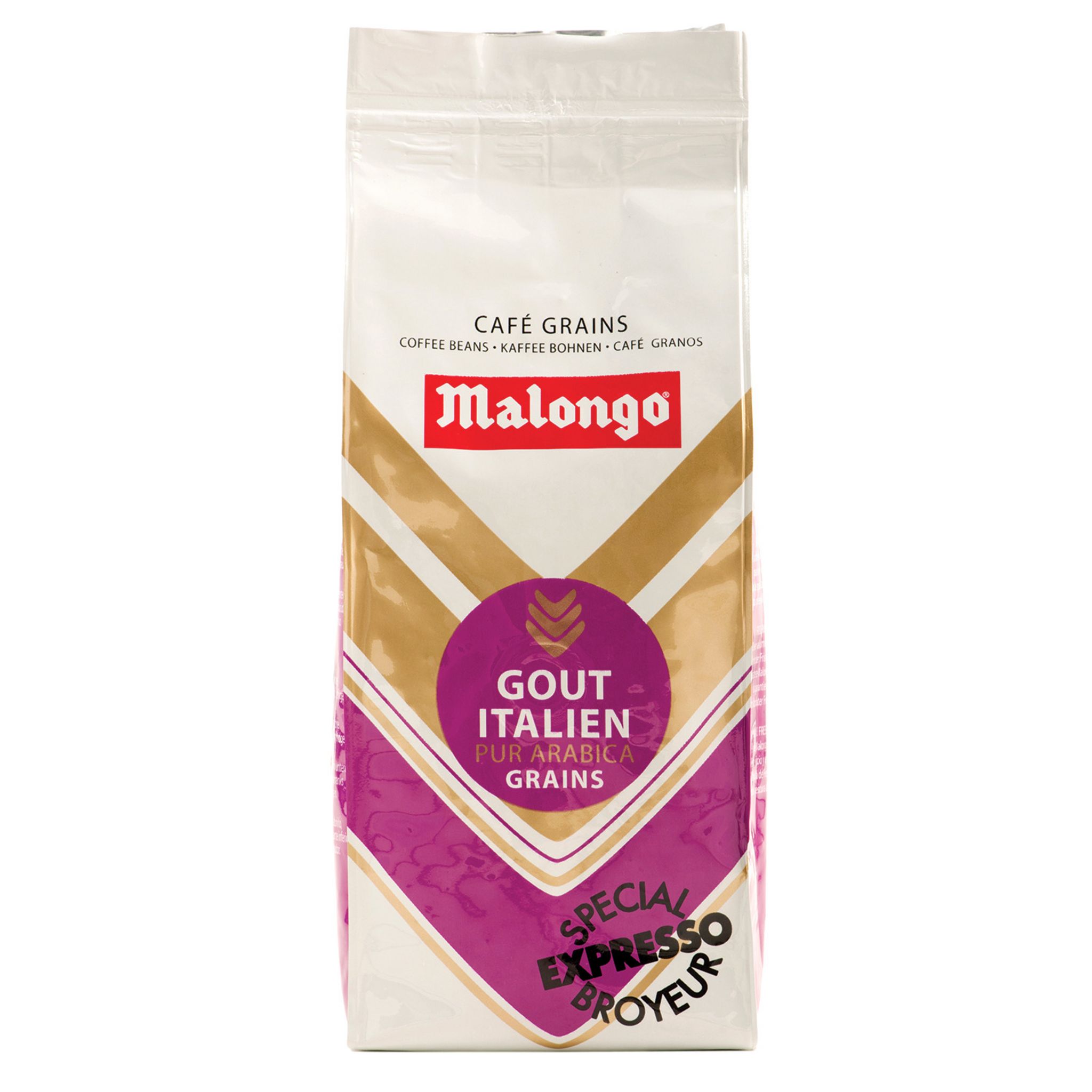 MALONGO Café en grains pur arabica spécial expresso 250g pas cher ...