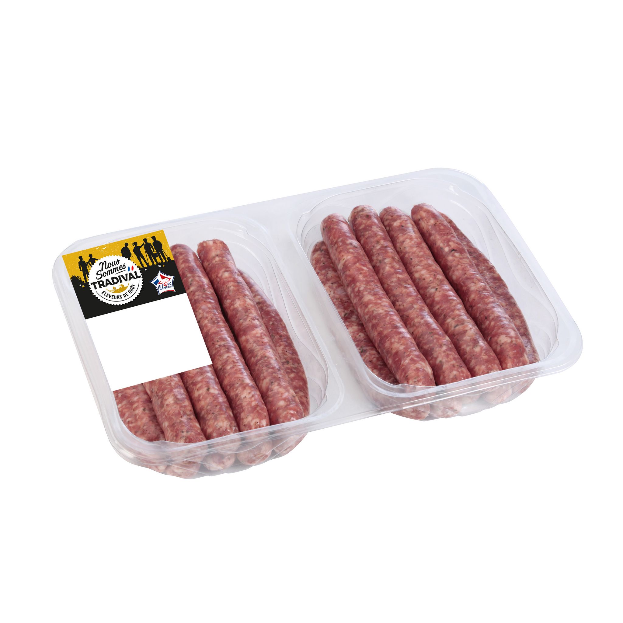TRADIVAL Chipolatas supérieures 18 pièces 1kg pas cher - Auchan.fr