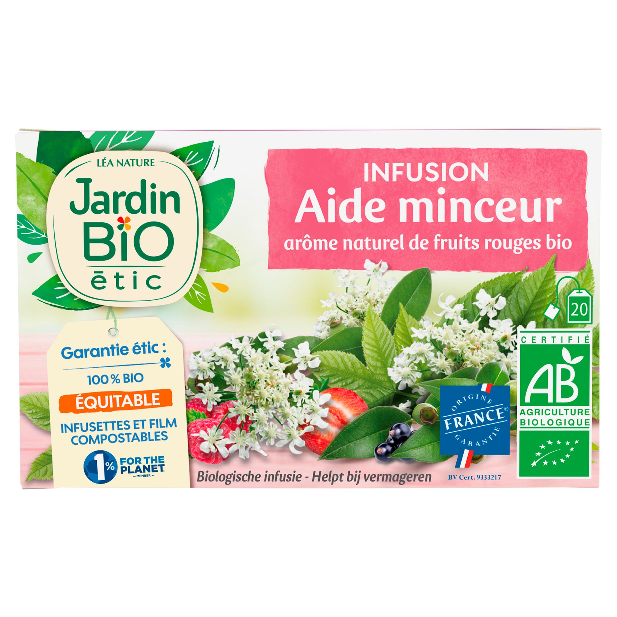 JARDIN BIO ETIC Infusion aide minceur aux arômes naturels de fruits ...