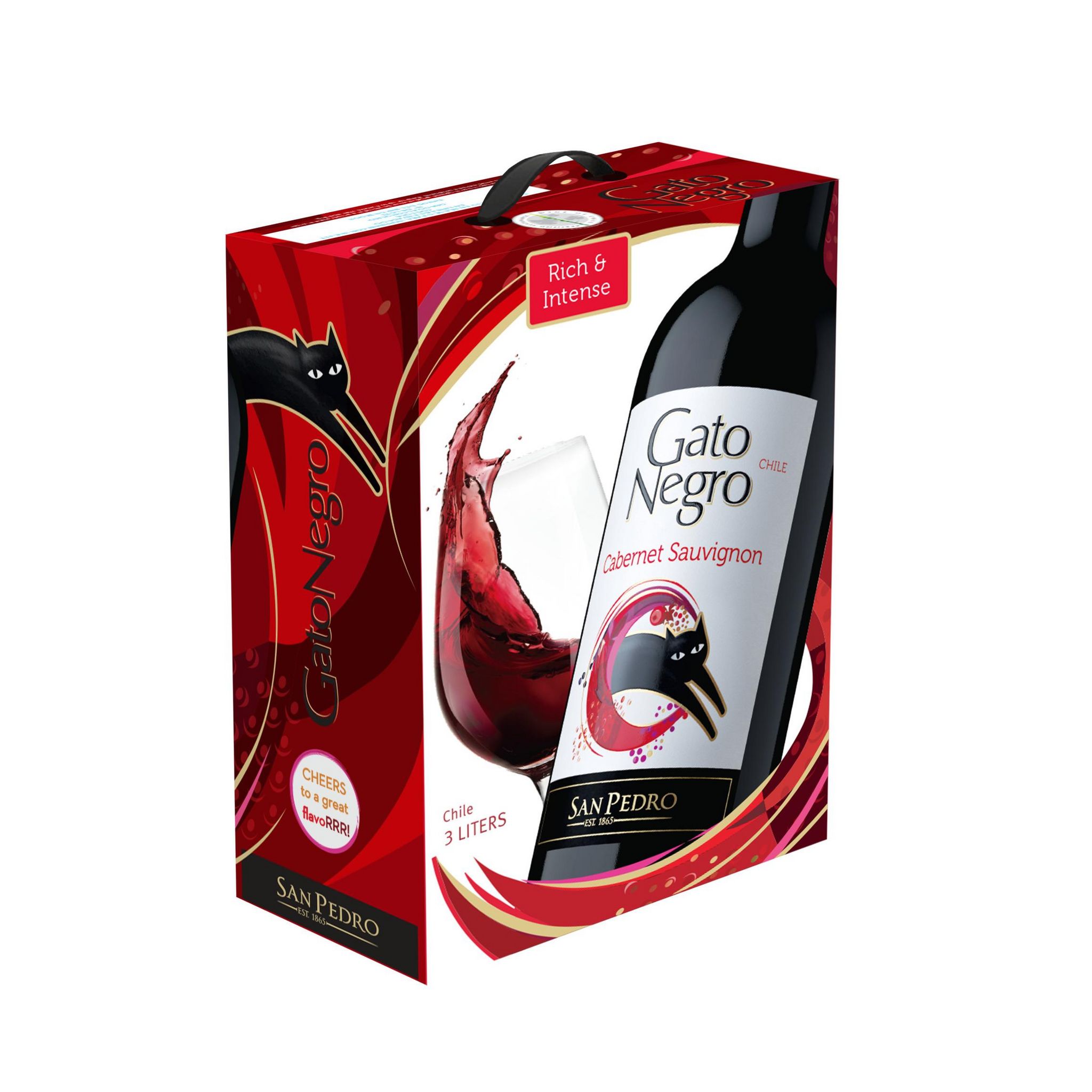 GATO NEGRO Chili cabernet Sauvignon rouge BIB / CUBI 3L pas cher ...