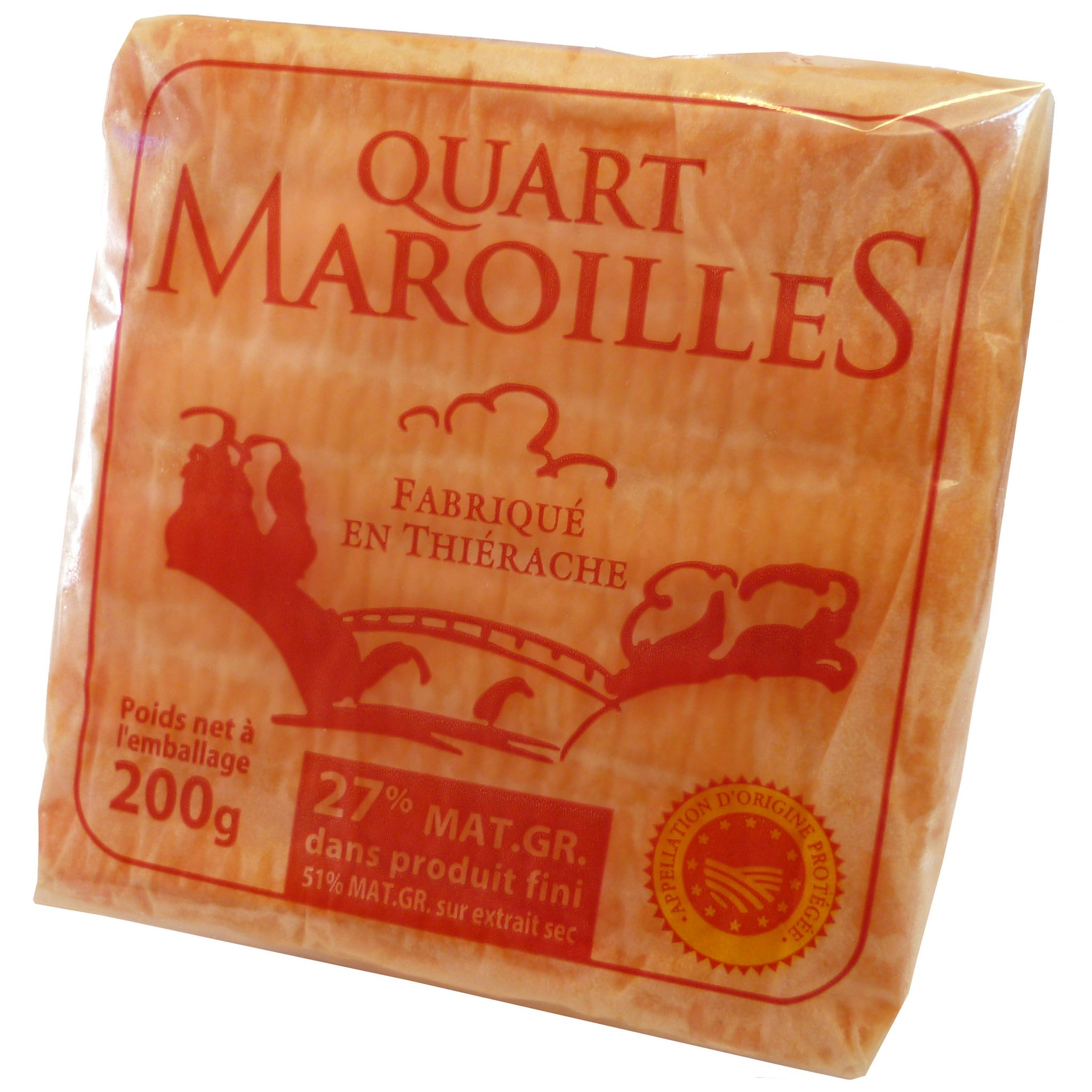 Quart de maroilles 200g pas cher - Auchan.fr