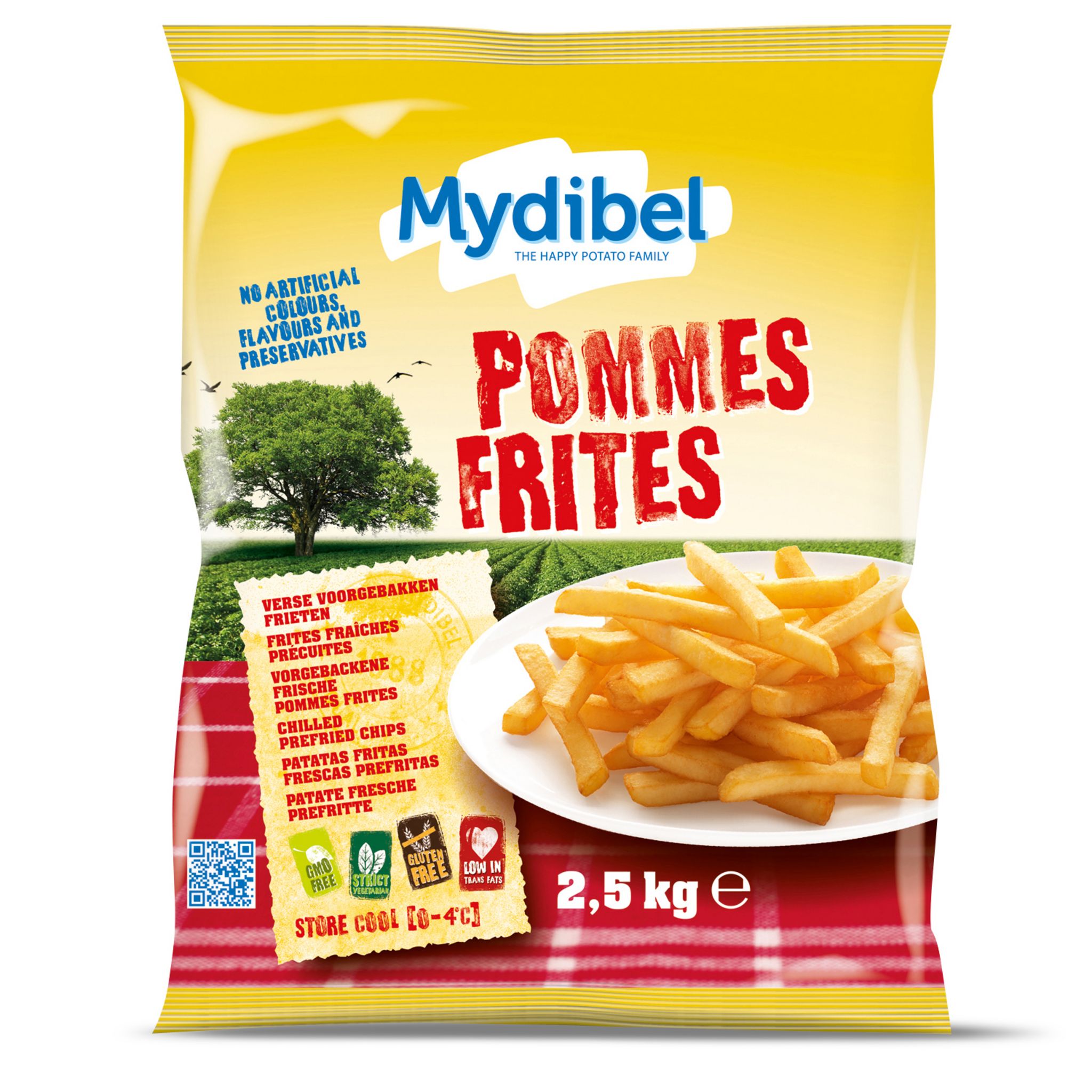 MYDIBEL Pommes frites fraîches précuites 2,5kg pas cher - Auchan.fr