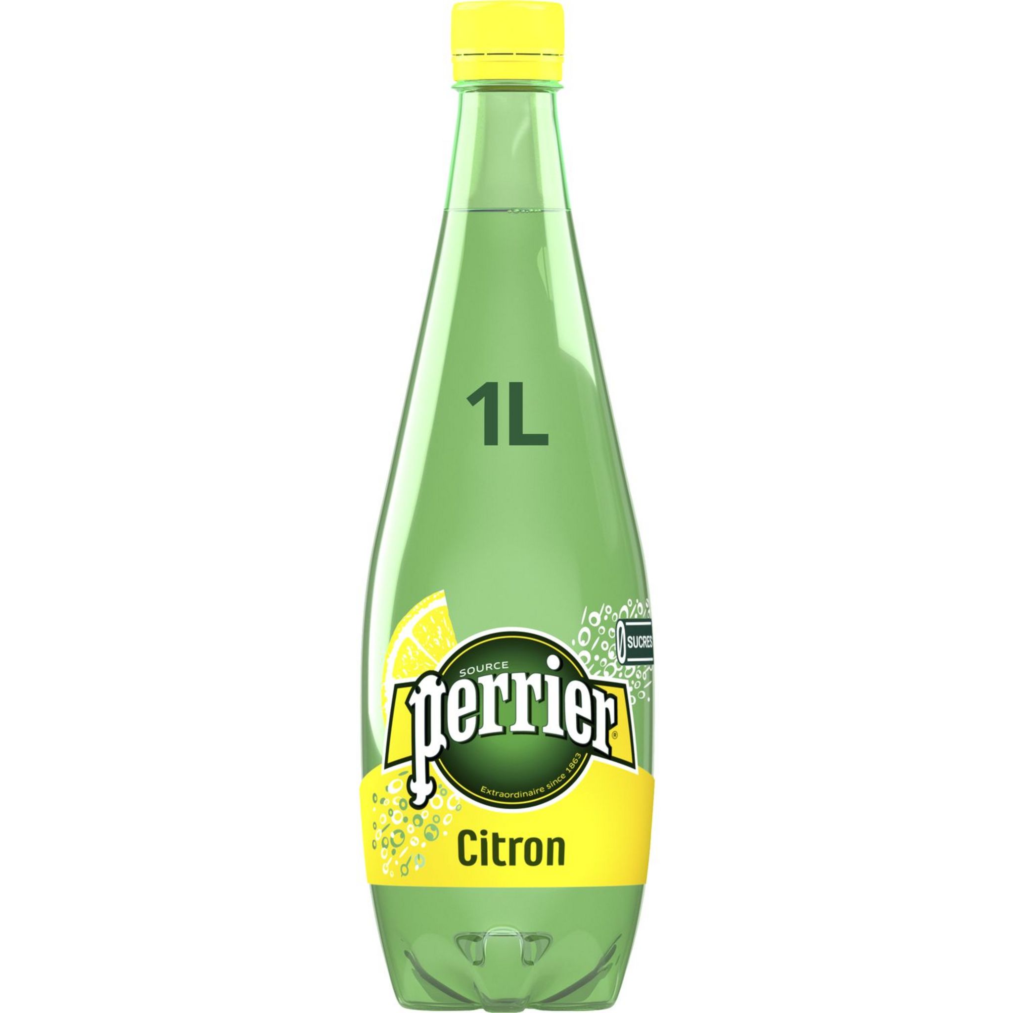 PERRIER Eau gazeuse aromatisée au citron 1l pas cher - Auchan.fr