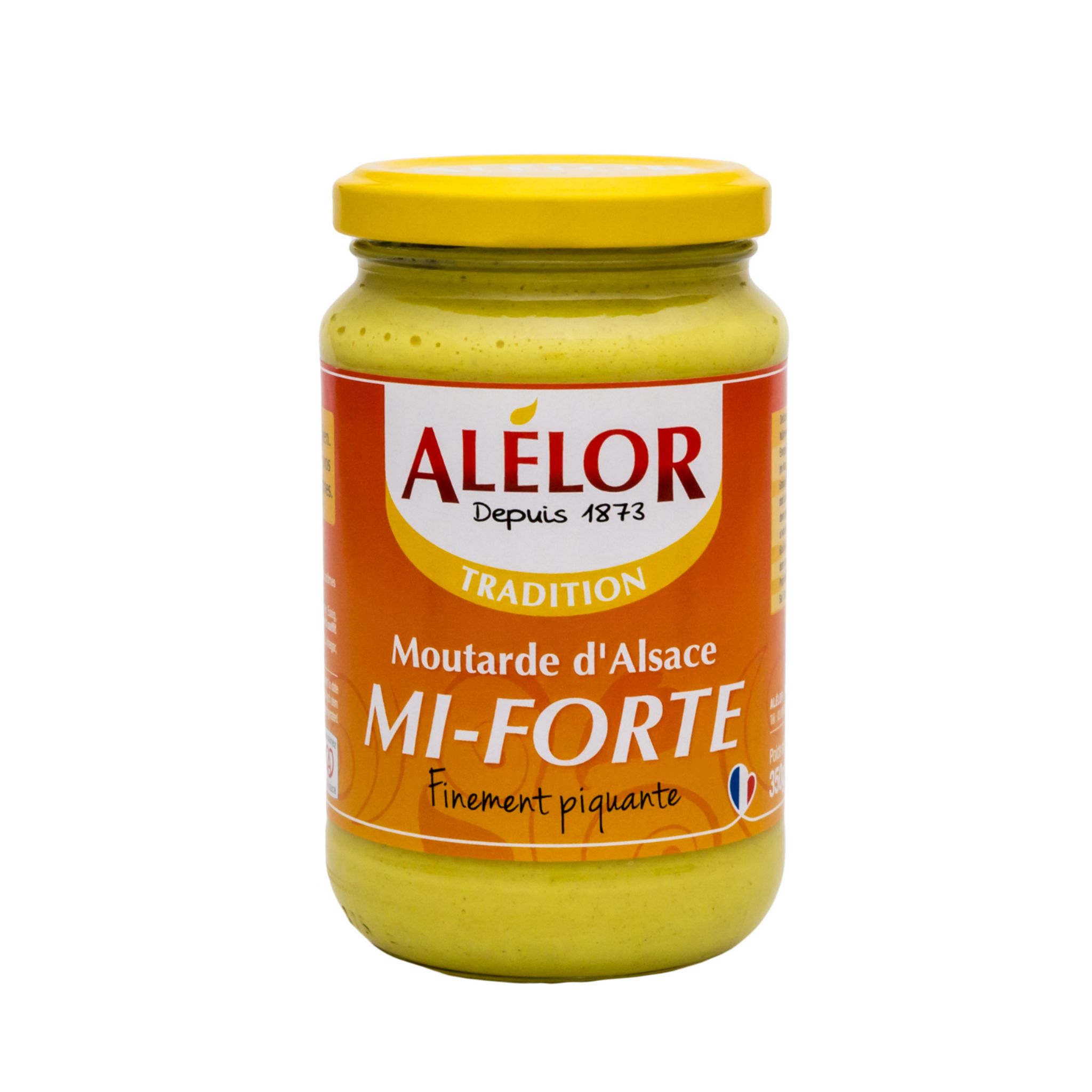 ALELOR Moutarde d'Alsace mi-forte finement piquante 350g pas cher ...