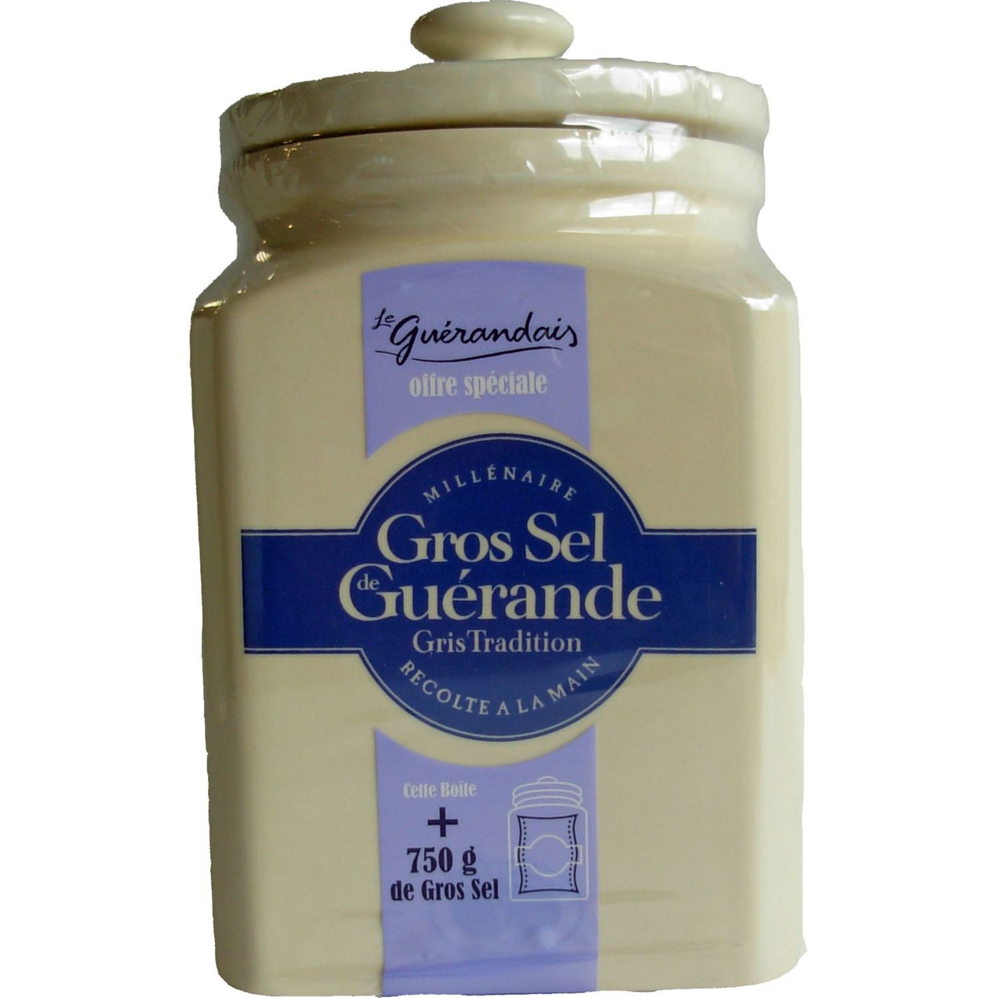 LE GUERANDAIS Gros sel de Guérande avec boîte rechargeable 750g pas ...