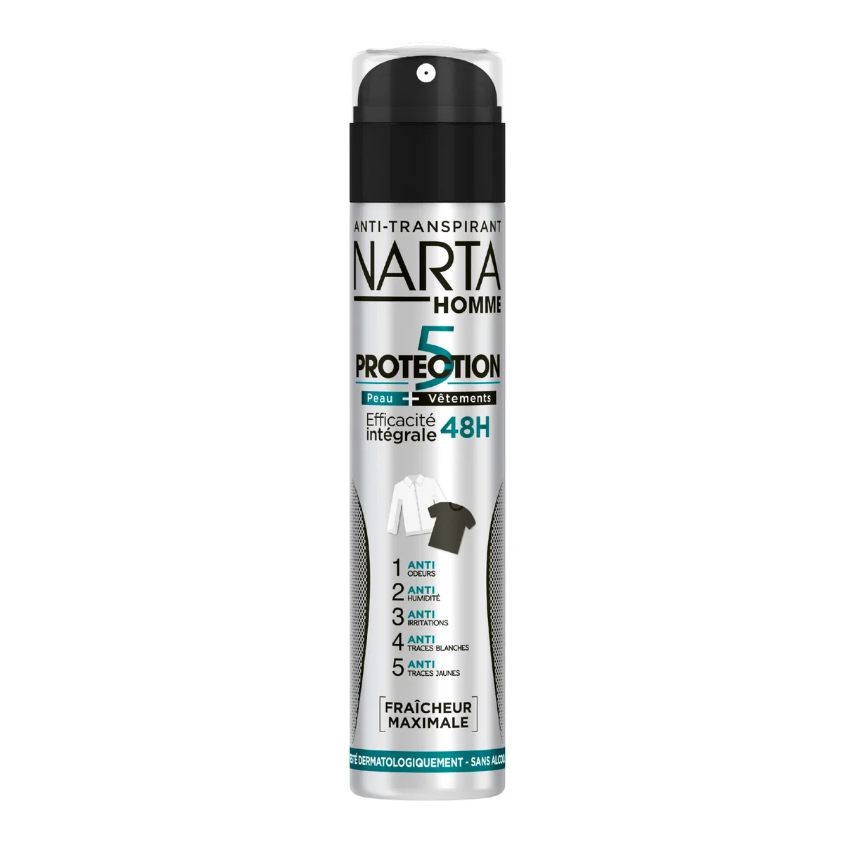 NARTA Déodorant spray 48h homme fraîcheur maximale 200ml pas cher ...