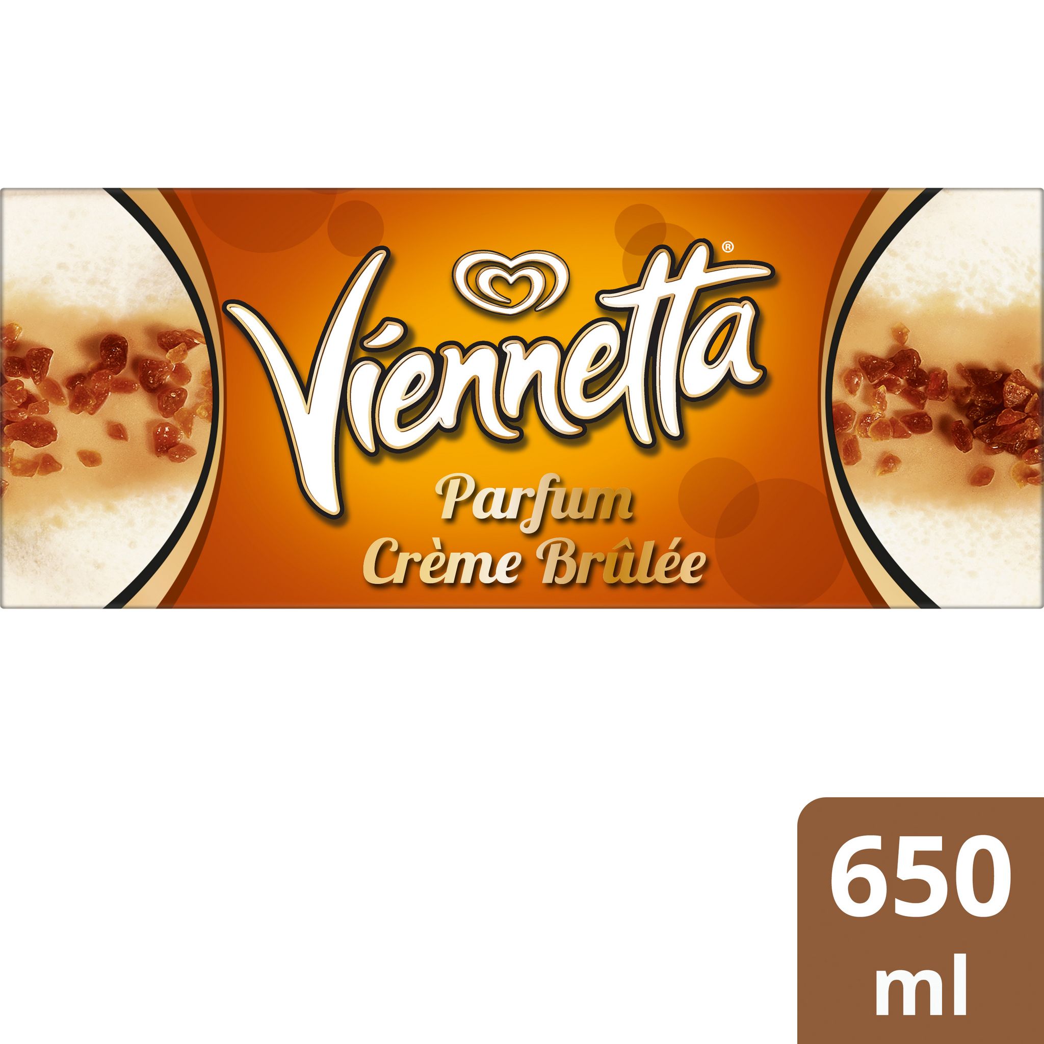 VIENNETTA Dessert glacé crème brûlée 7 portions 350g pas cher - Auchan.fr