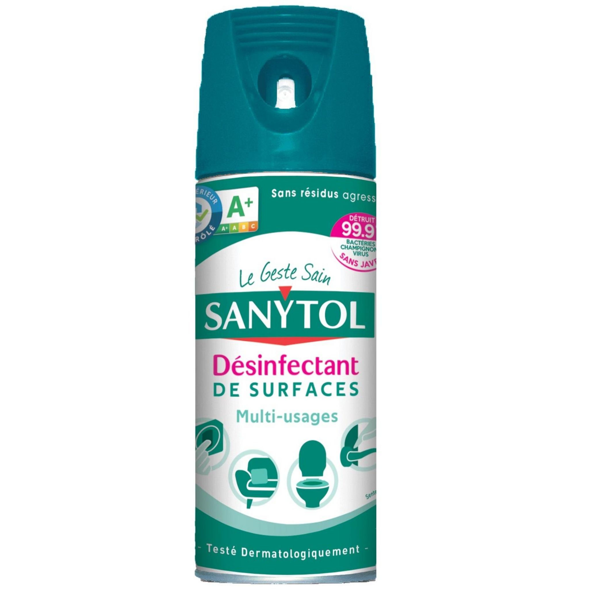 SANYTOL Spray désinfectant de surfaces multi-usages 400ml pas cher ...