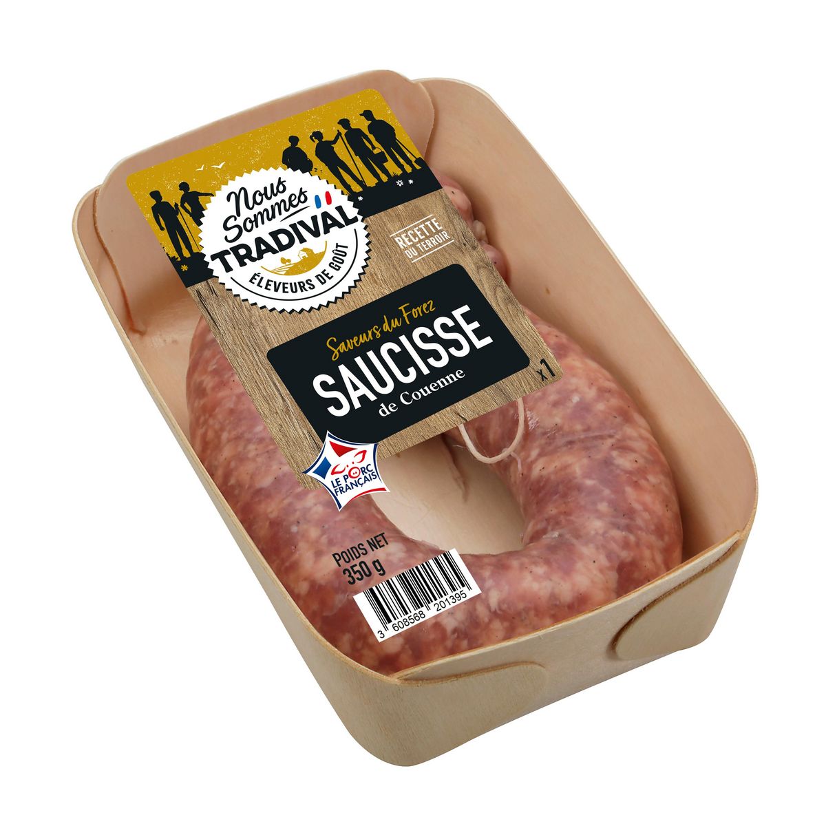 TRADIVAL Saucisse de couenne 350g pas cher - Auchan.fr