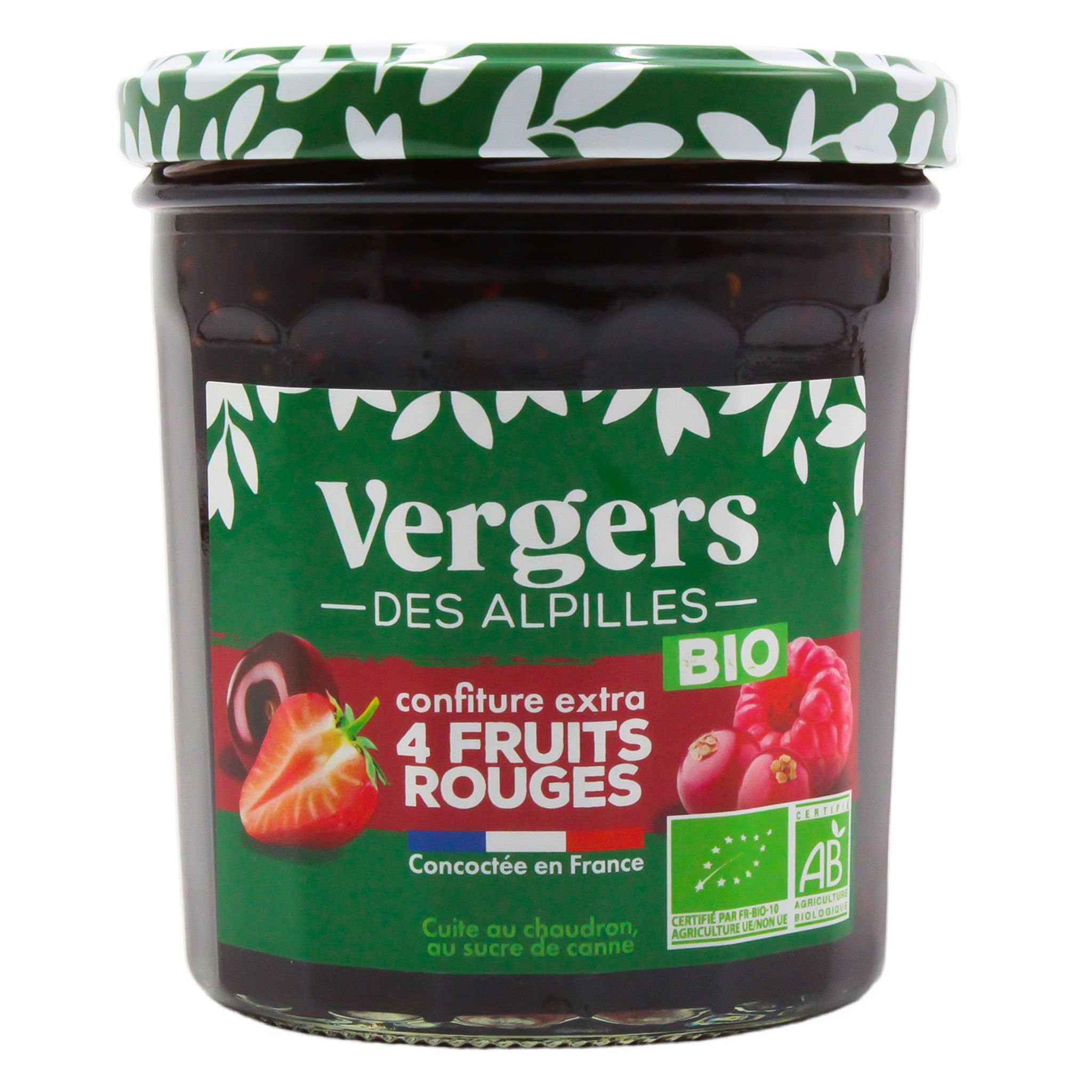 CONFIT DE PROVENCE Confiture bio extra aux 4 fruits rouges 370g pas ...