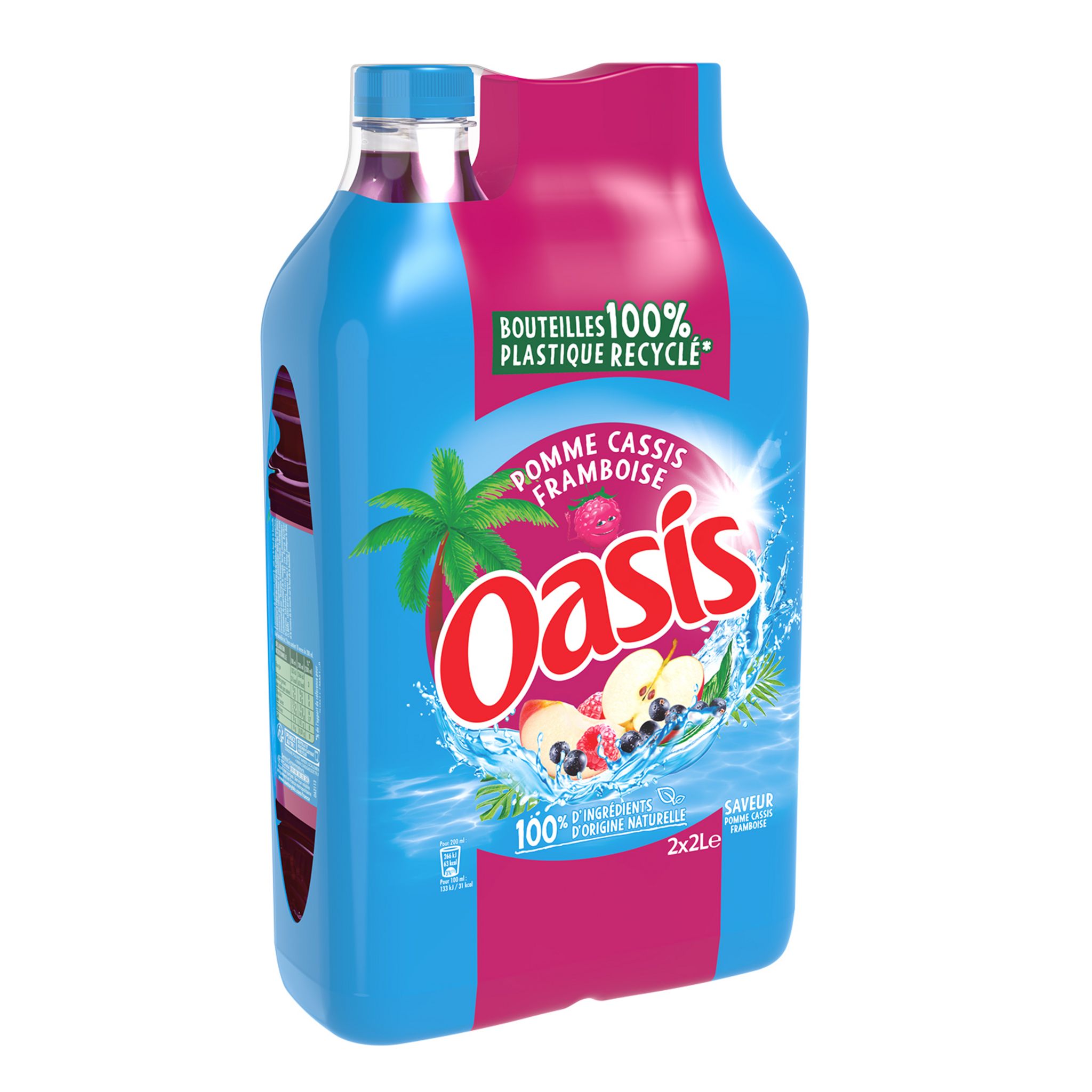OASIS Boisson aux fruits saveur pomme cassis framboise 2x2l pas cher ...